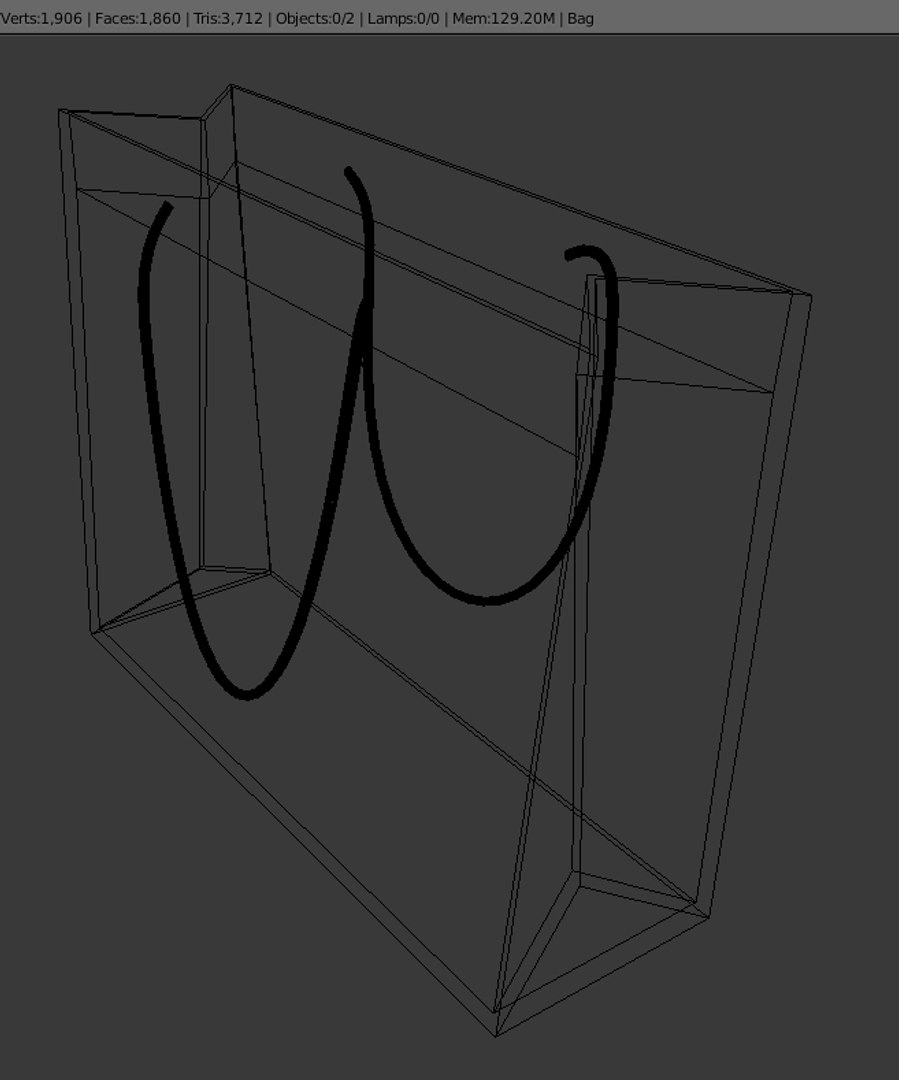 Shopping Bag 3d Model