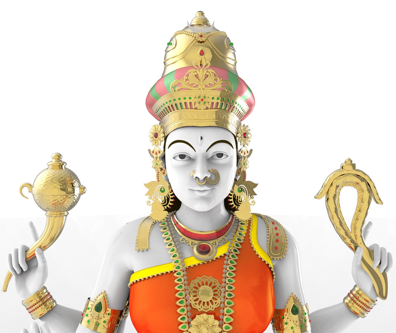 3d Indian Goddess Model