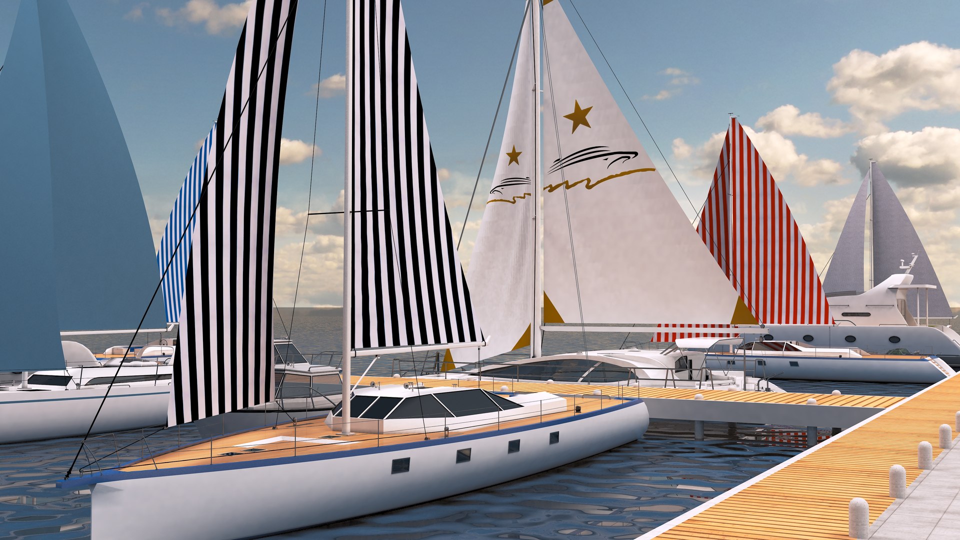 Marina 2 3D Model - TurboSquid 1927686