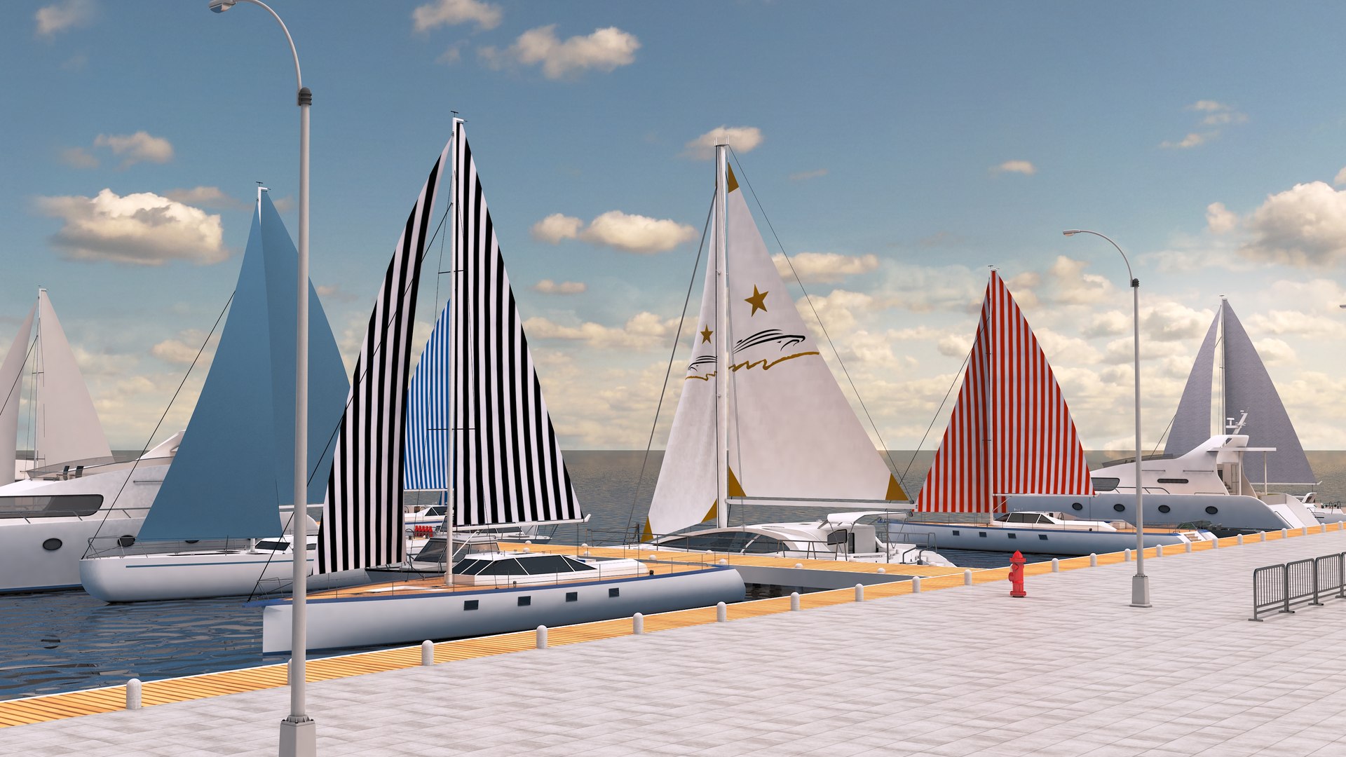 Marina 2 3D Model - TurboSquid 1927686