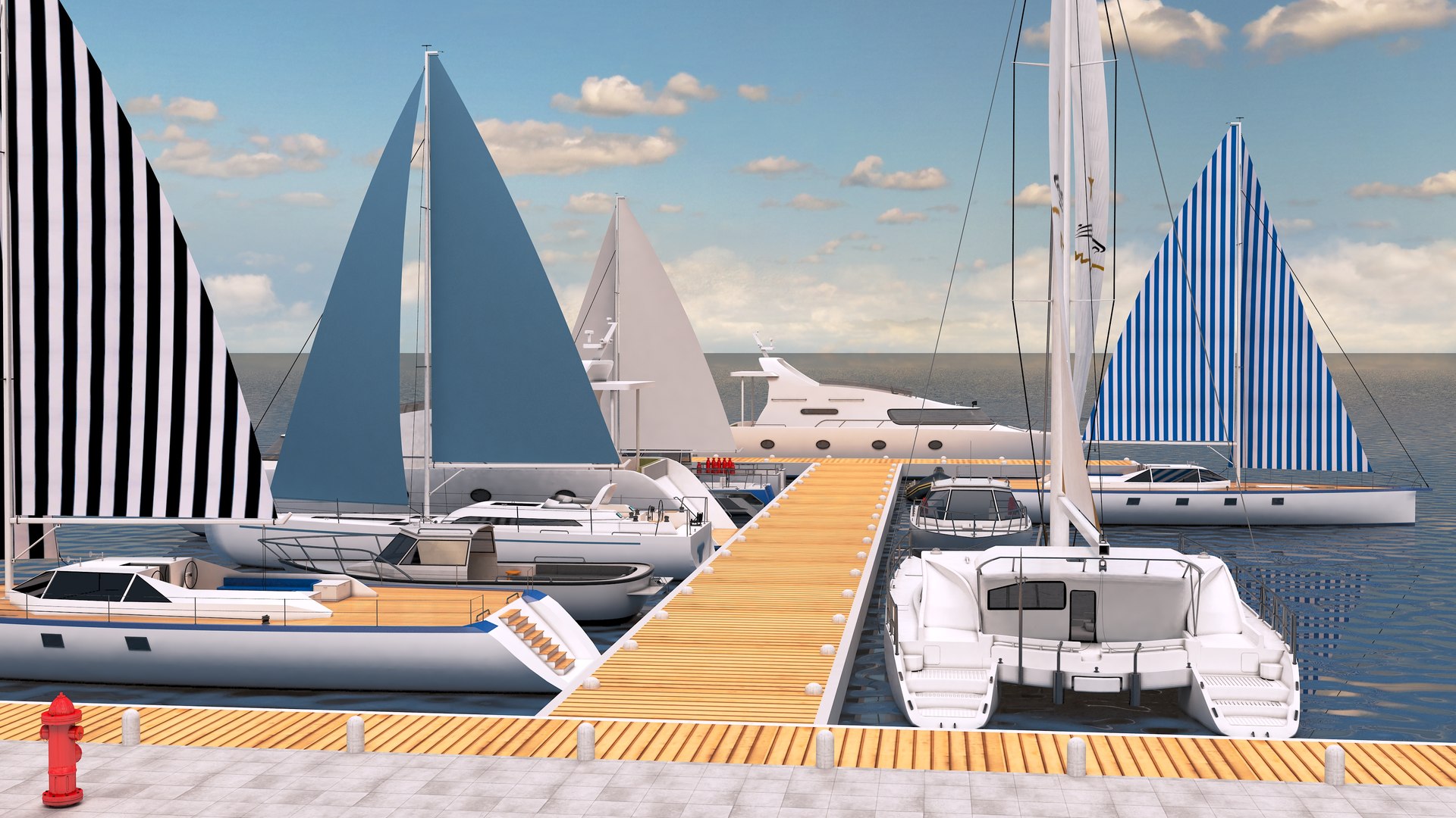 Marina 2 3D Model - TurboSquid 1927686