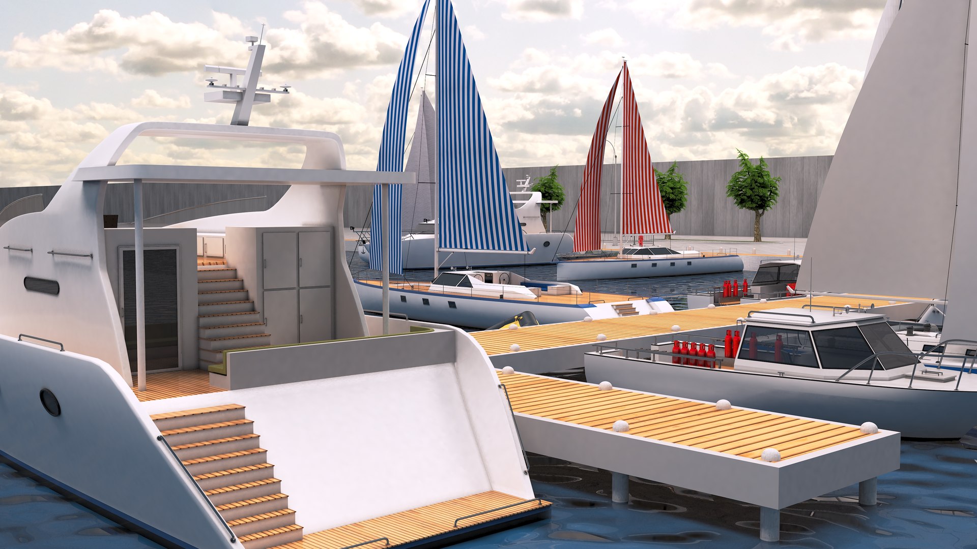 Marina 2 3D Model - TurboSquid 1927686