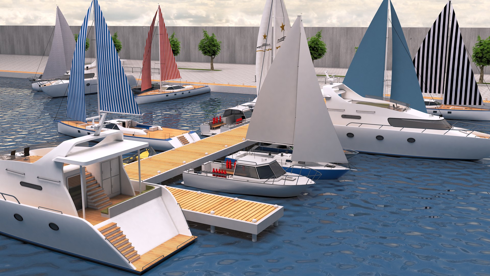 Marina 2 3D Model - TurboSquid 1927686