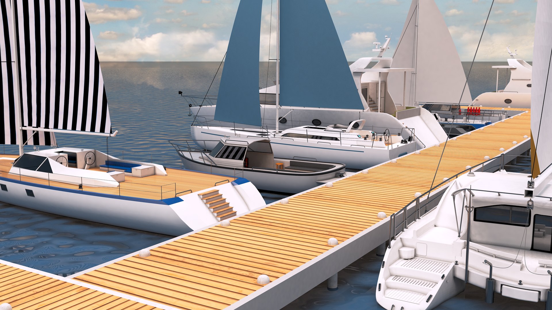 Marina 2 3D Model - TurboSquid 1927686
