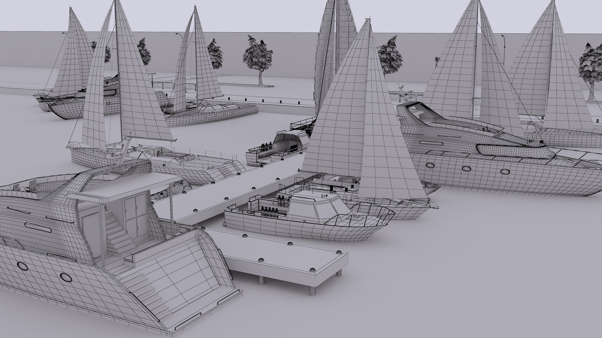 Marina 2 3D Model - TurboSquid 1927686