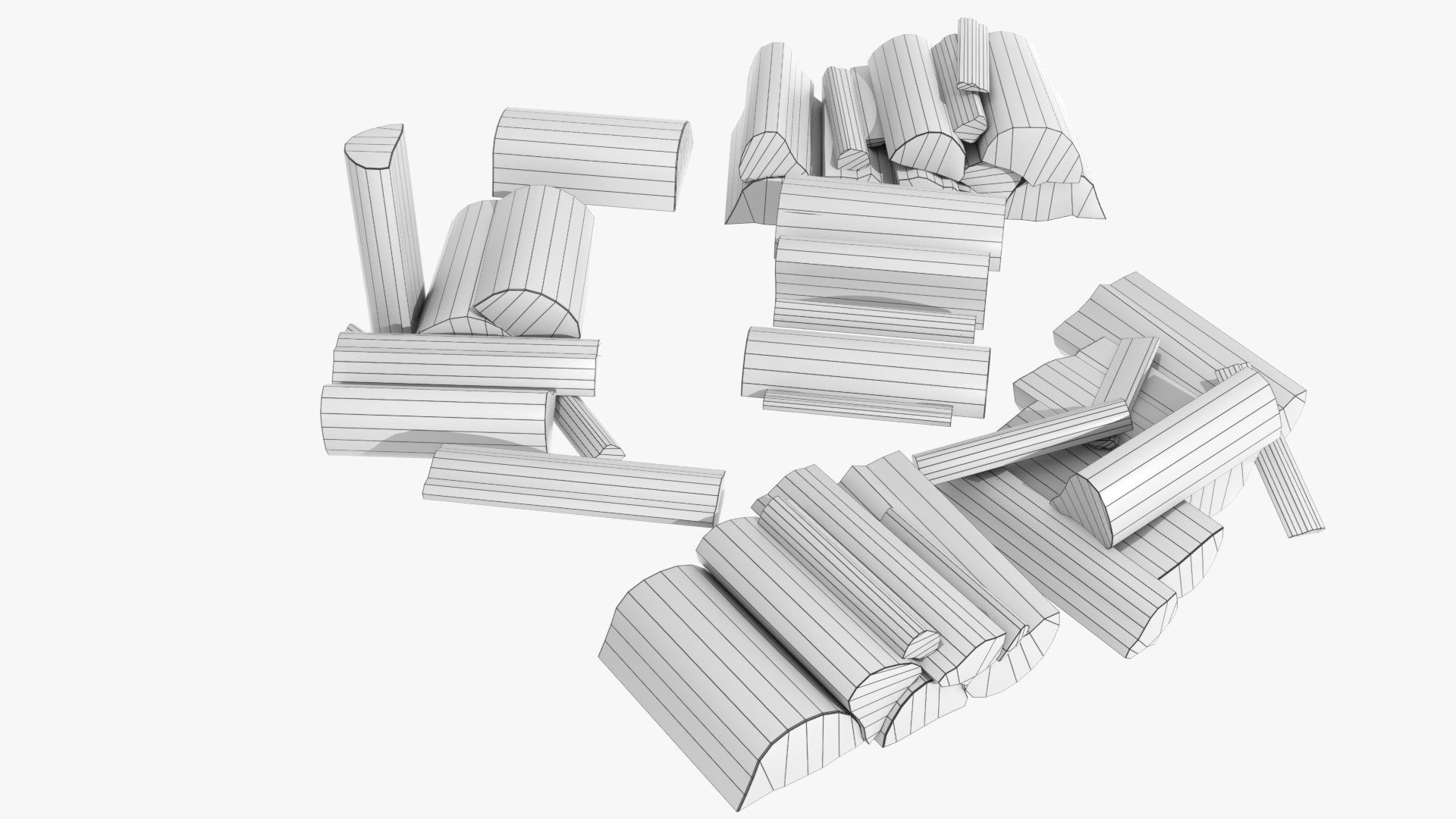 3D Logs Model - TurboSquid 1701810