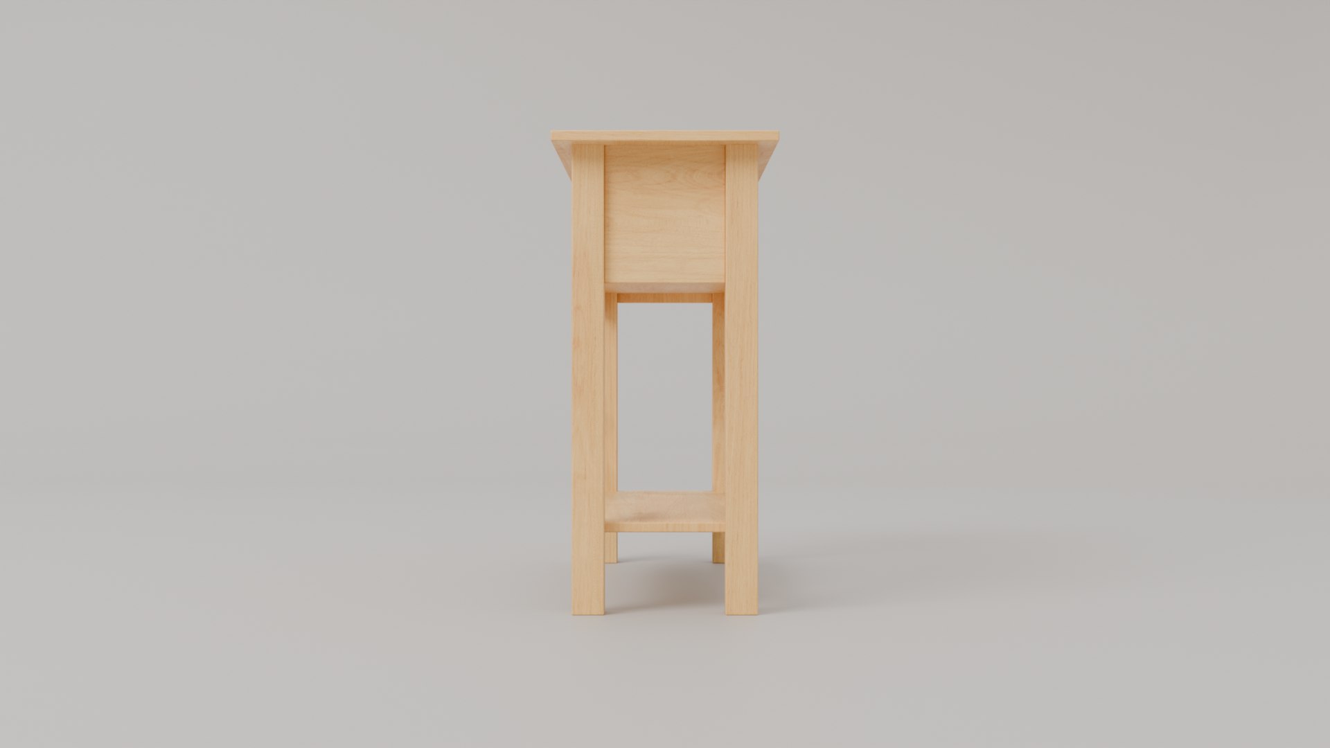 Console Table With Two Drawers And Shelf Model - TurboSquid 2514052