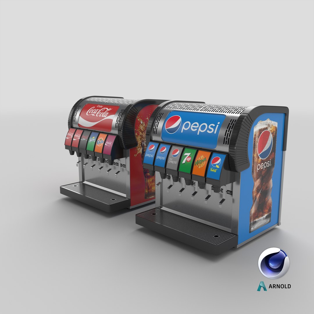 3D Pepsi Soda Fountain Model - TurboSquid 1950799