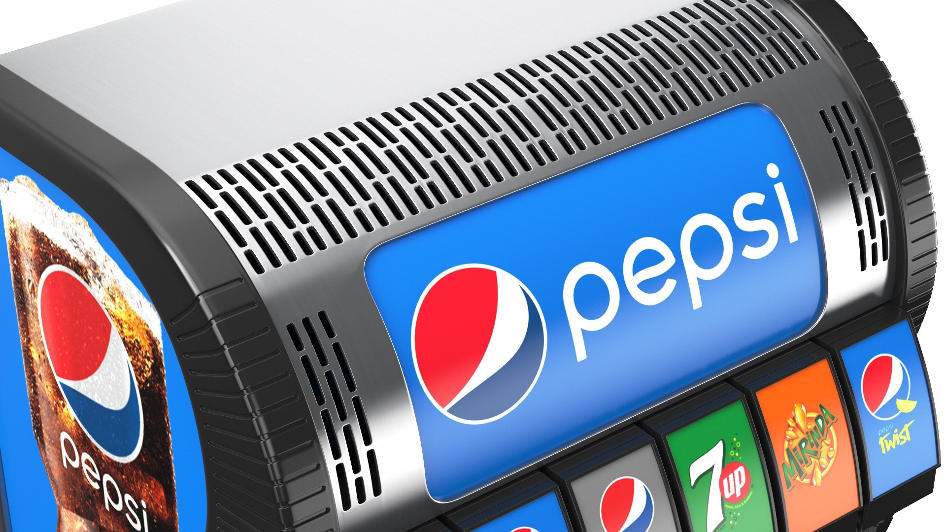 3D Pepsi Soda Fountain Model - TurboSquid 1950799
