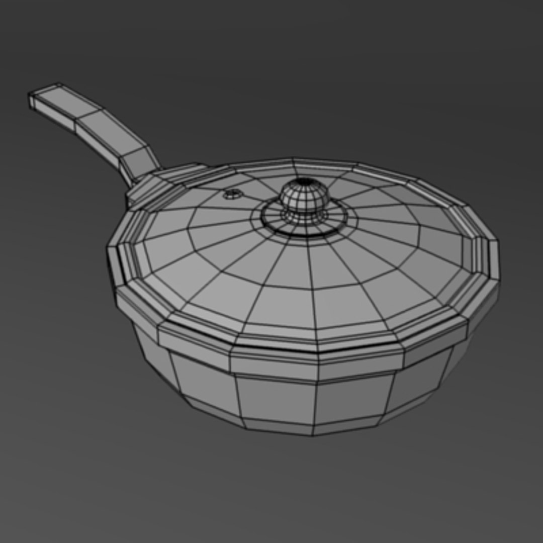 3d pots pans model