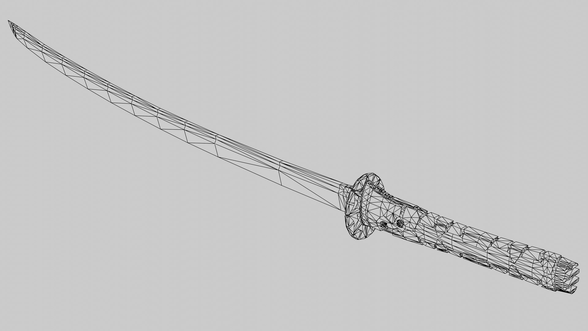 Katana Style Cyberpunk 3D Model - TurboSquid 1788898