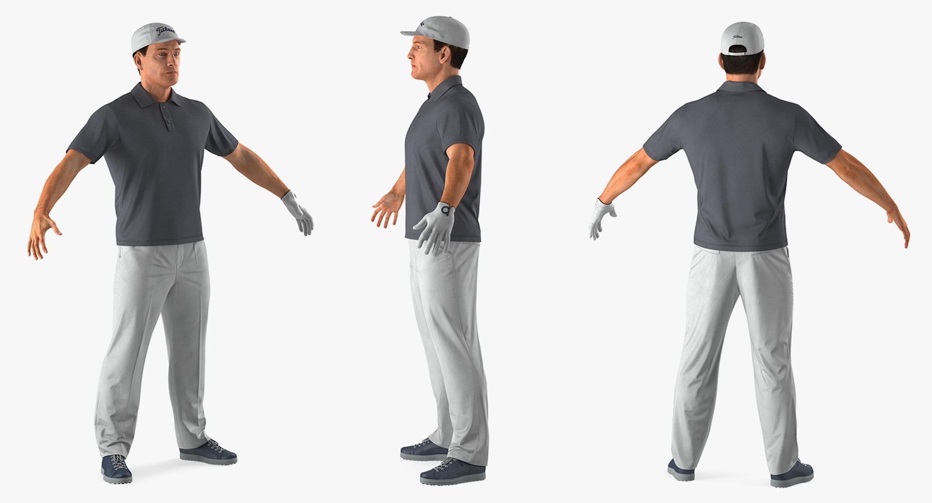 3D Golf Player Rigged - TurboSquid 1482195