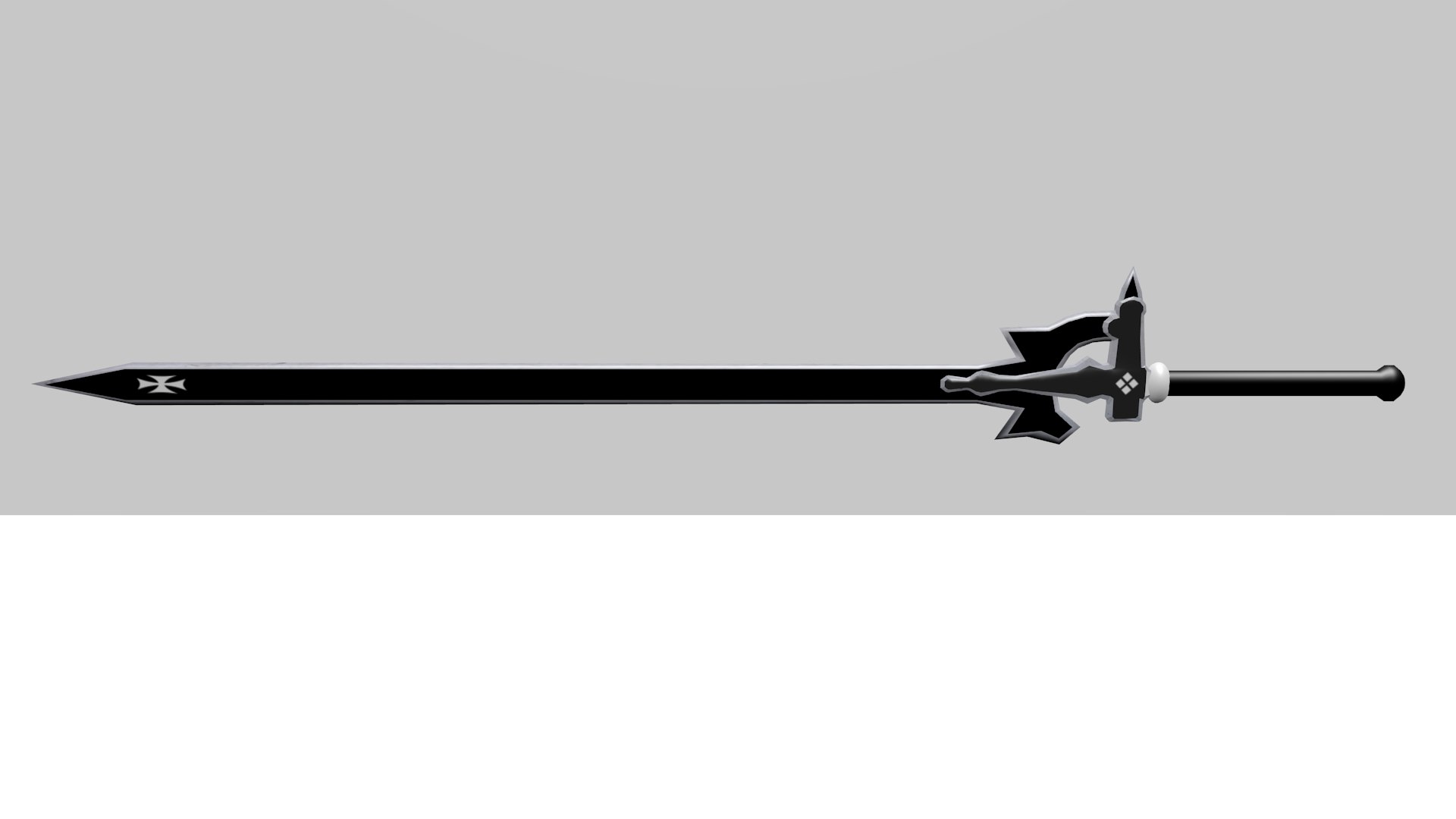 3D Model Kirito Sword - TurboSquid 1202233