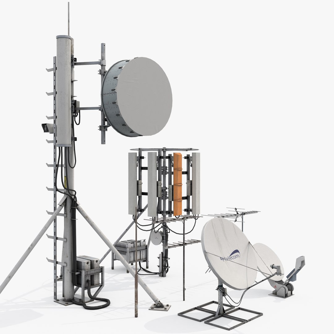 Antennas Set 3D Model - TurboSquid 1393230