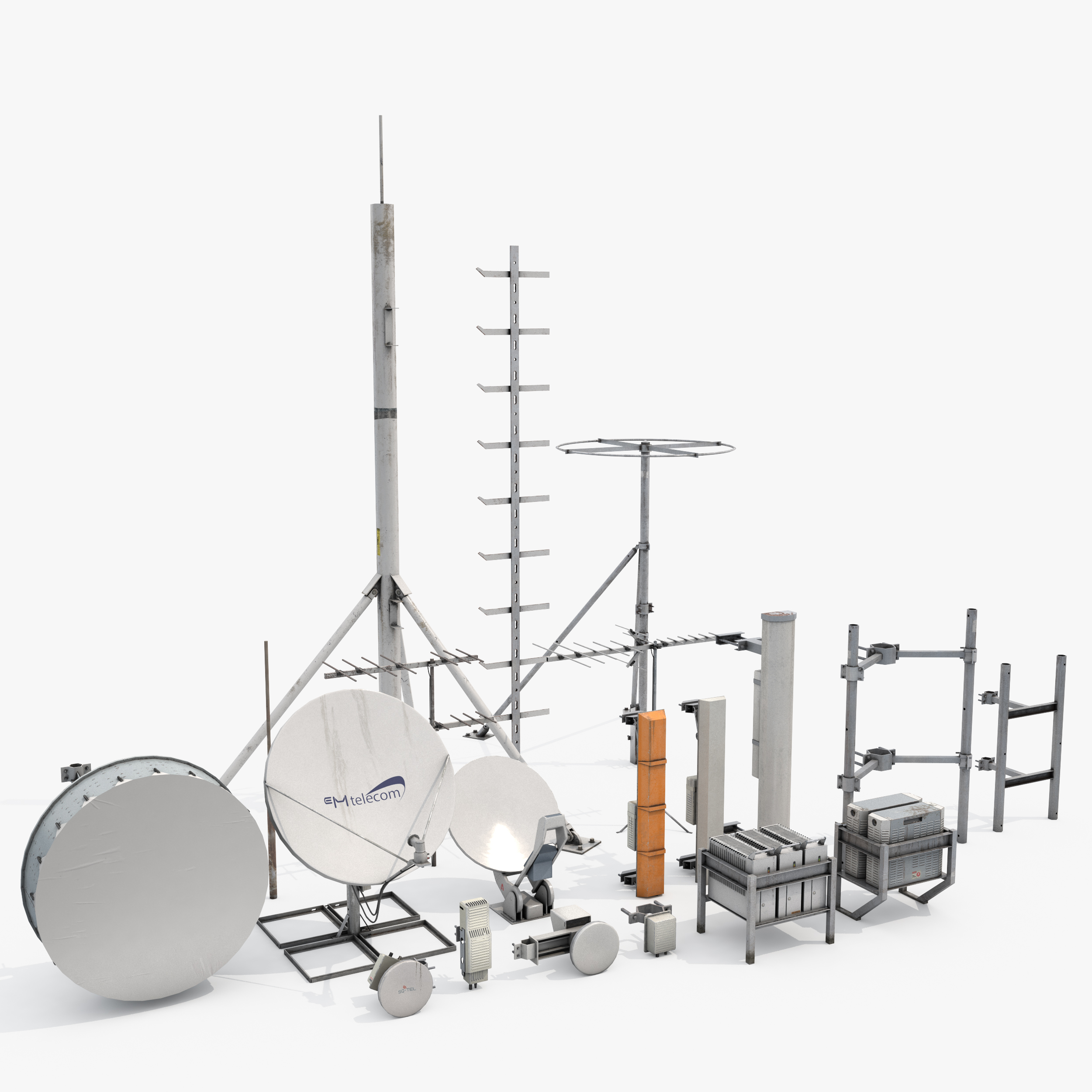 Antennas set 3D model - TurboSquid 1393230