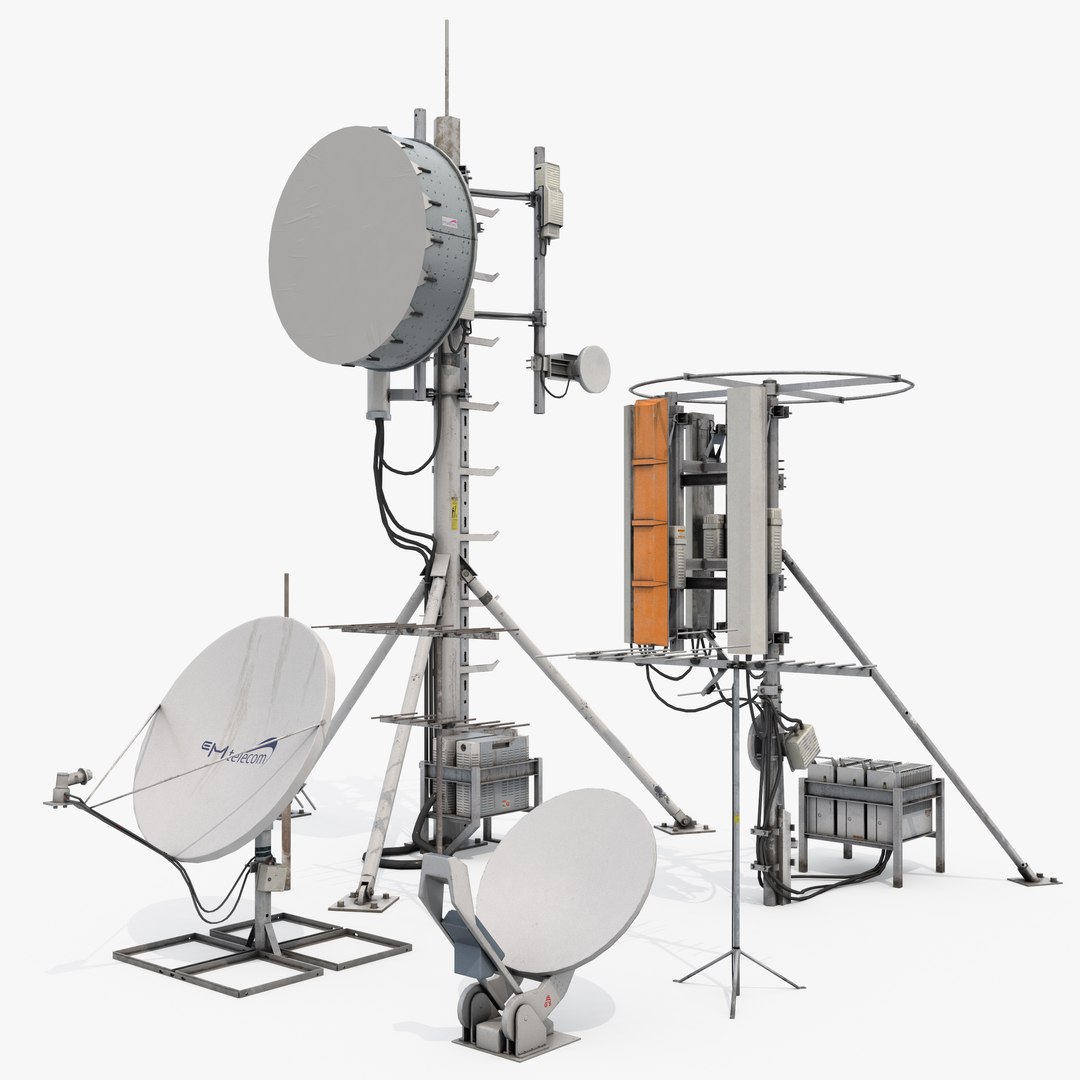 Antennas Set 3D Model - TurboSquid 1393230