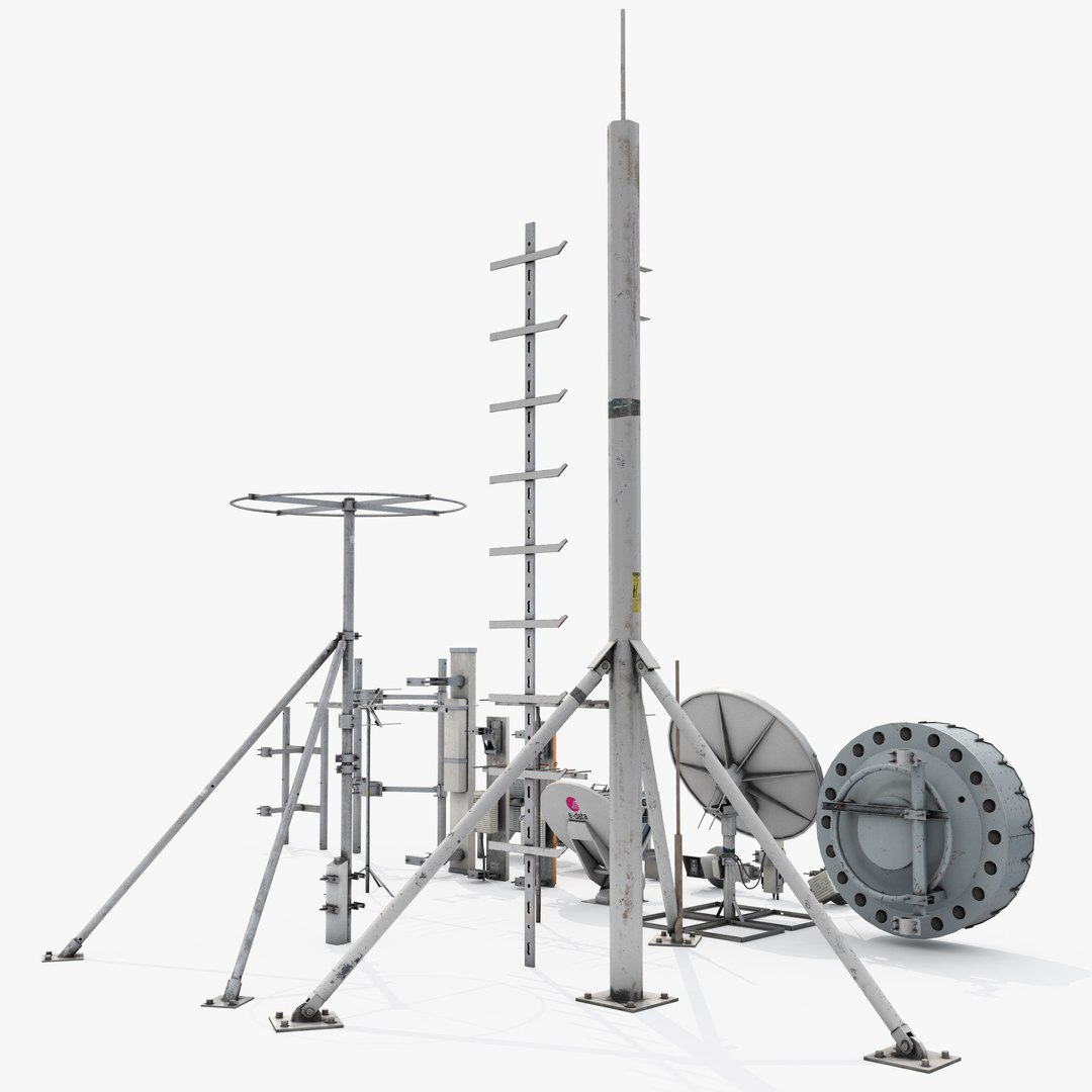 Antennas Set 3D Model - TurboSquid 1393230