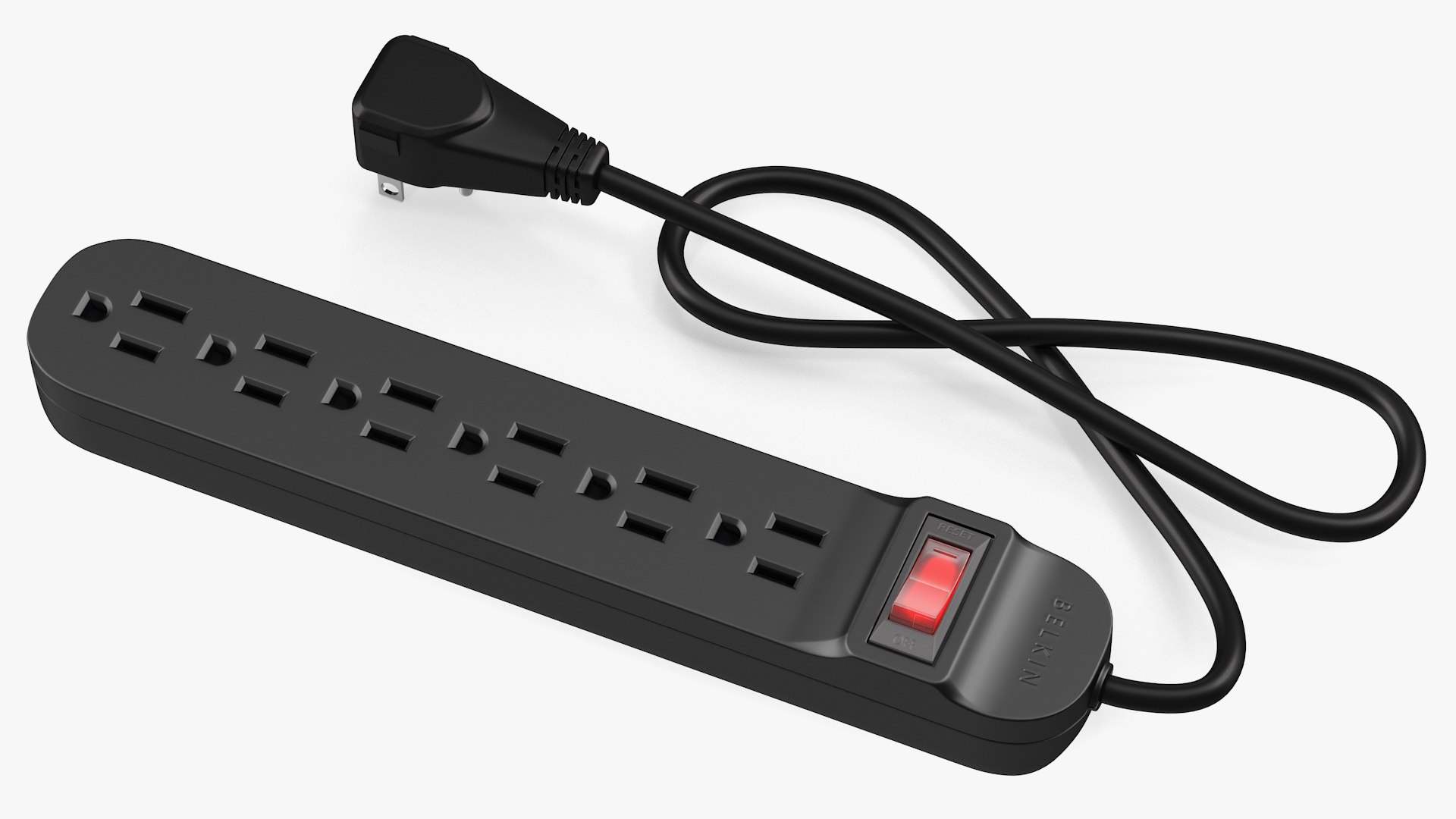 3D Power Strip 6 Sockets - TurboSquid 1456327