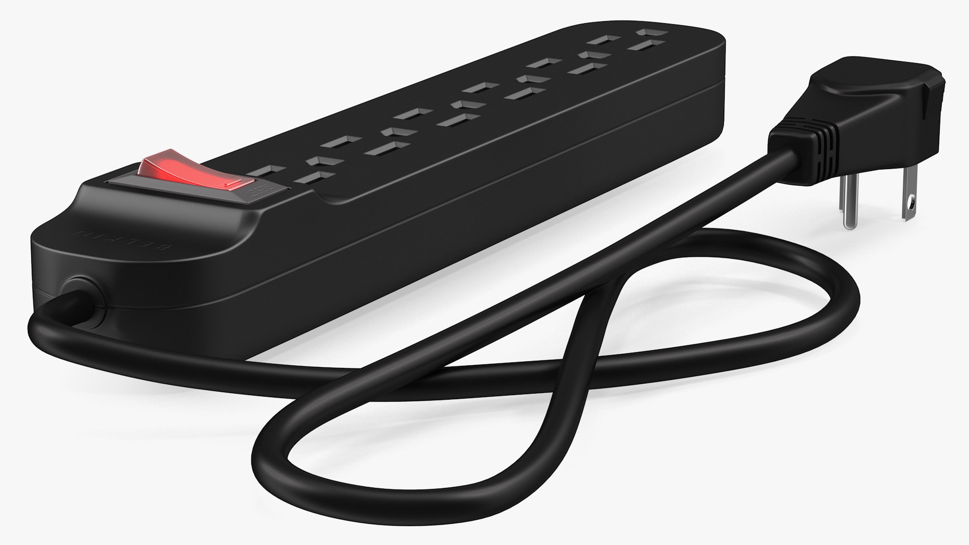 3D Power Strip 6 Sockets - TurboSquid 1456327