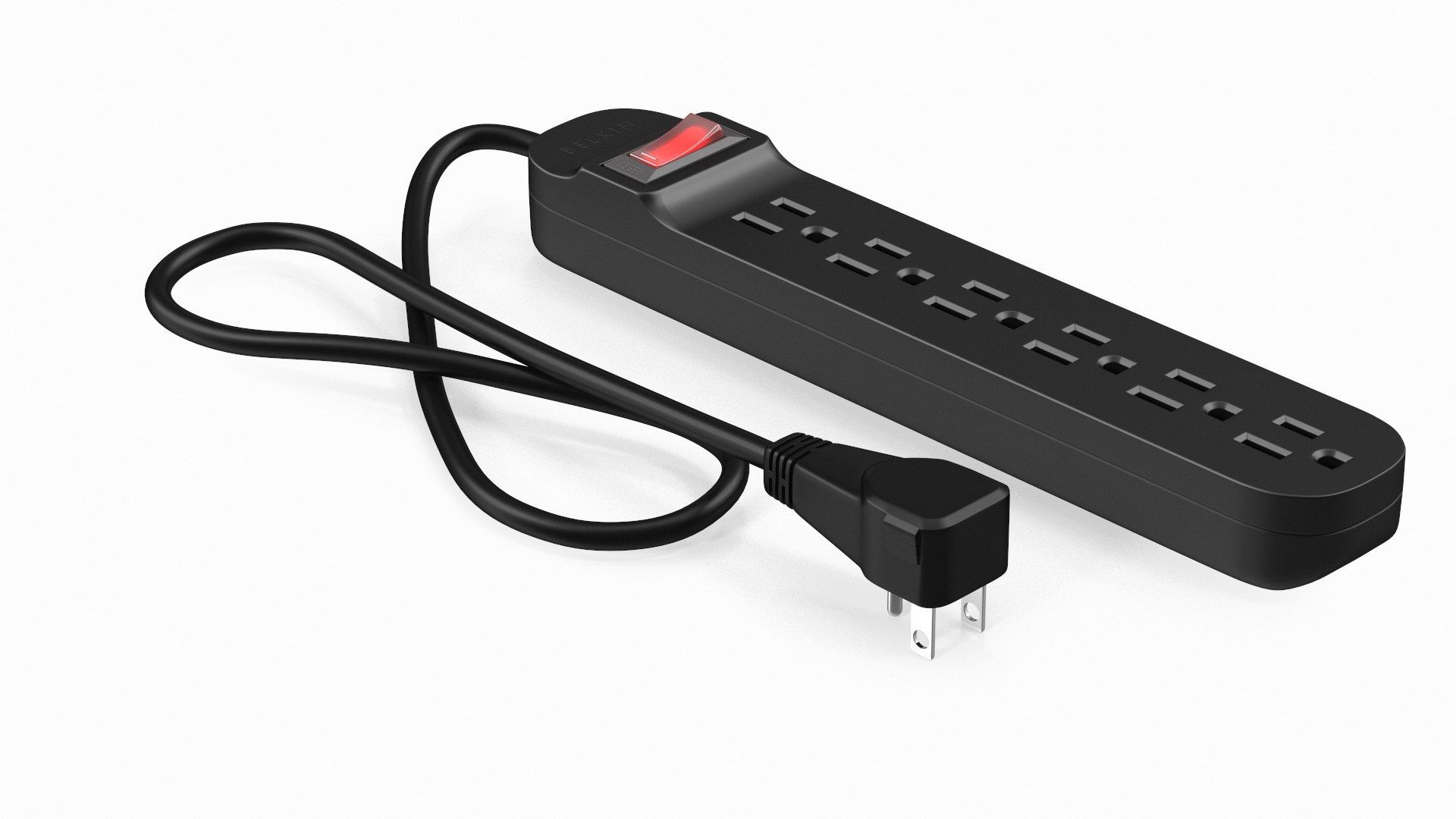 3D Power Strip 6 Sockets - TurboSquid 1456327