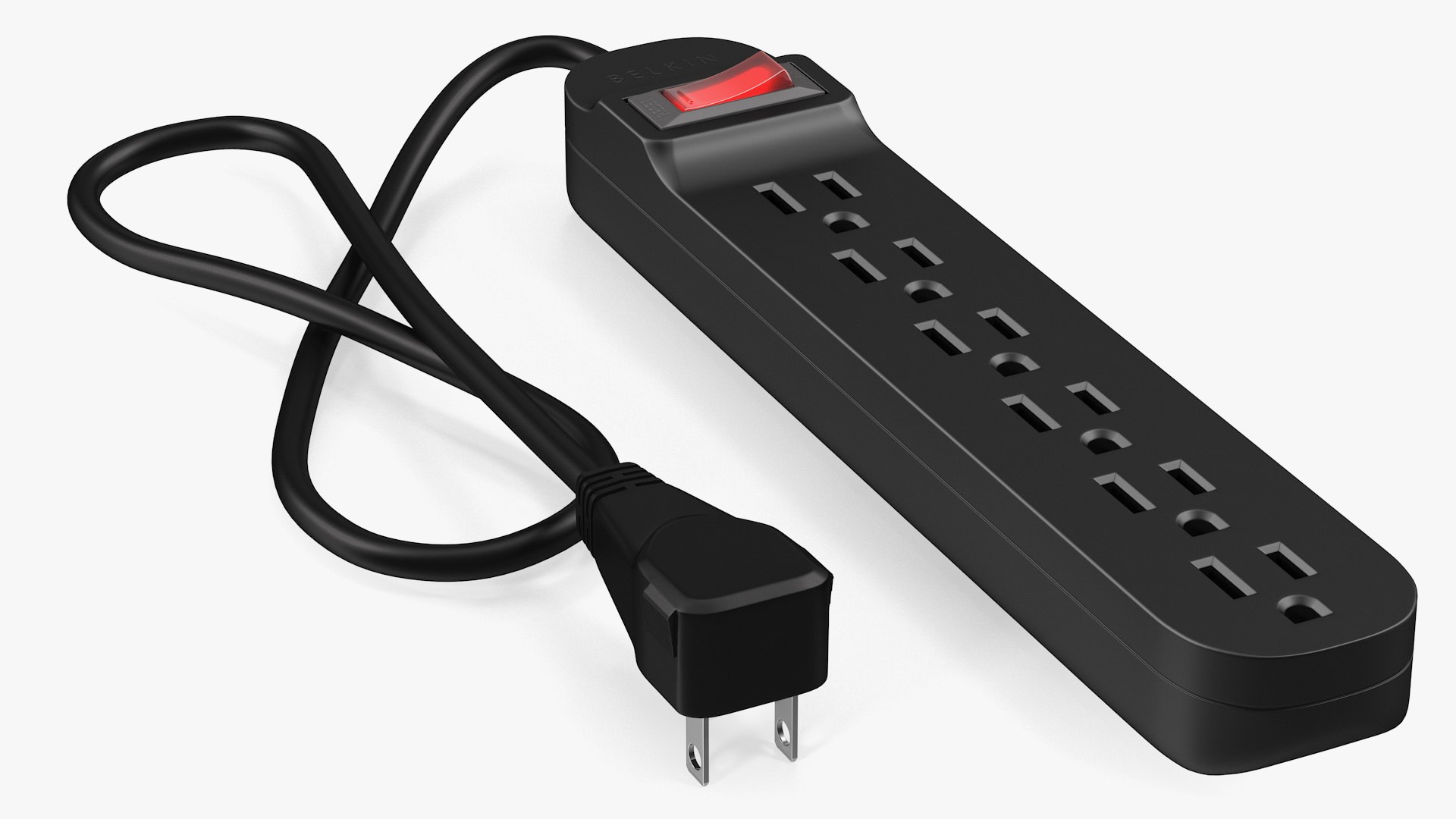 3D Power Strip 6 Sockets - TurboSquid 1456327