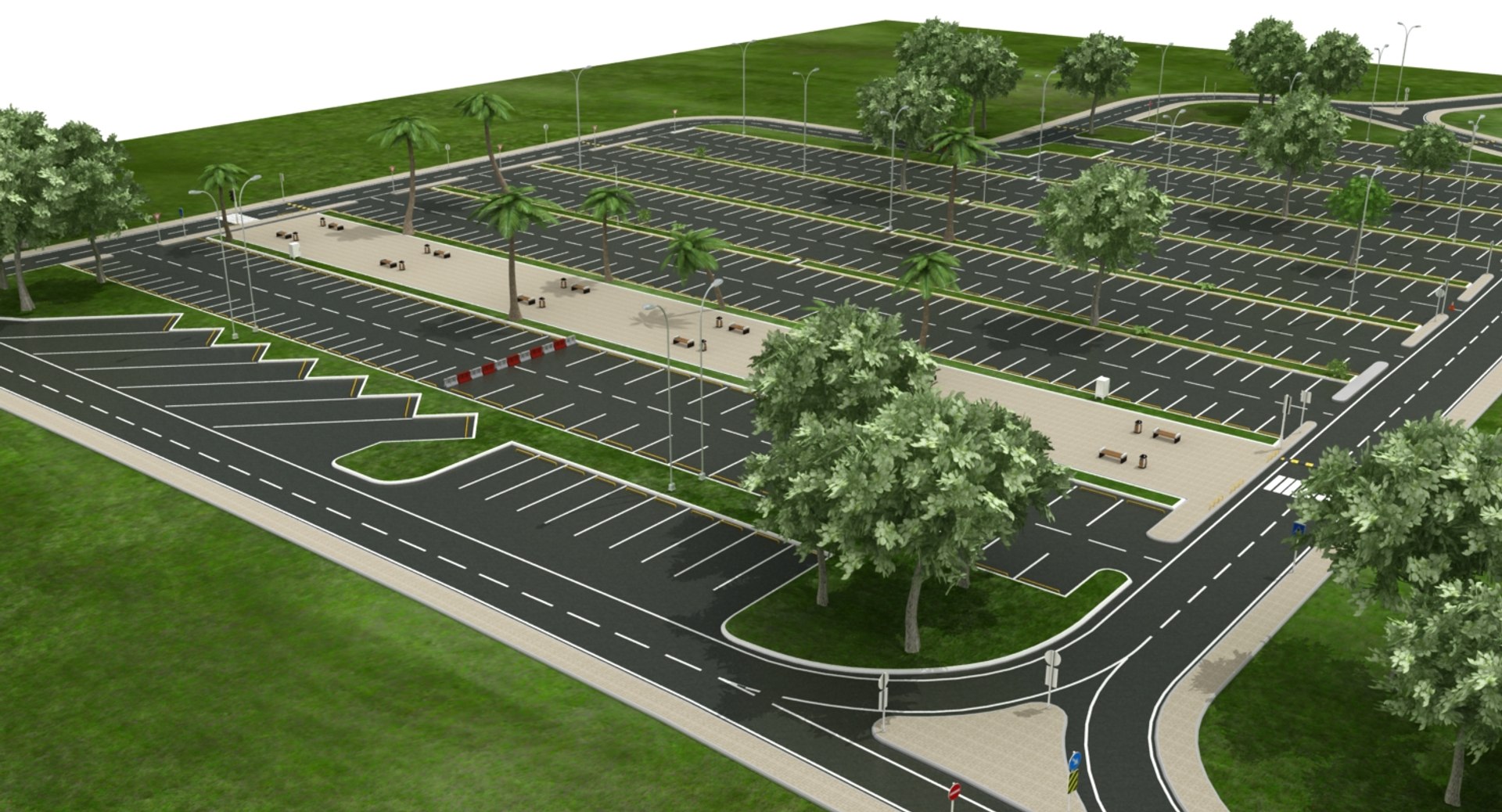 3D Model Car Park - TurboSquid 1337826