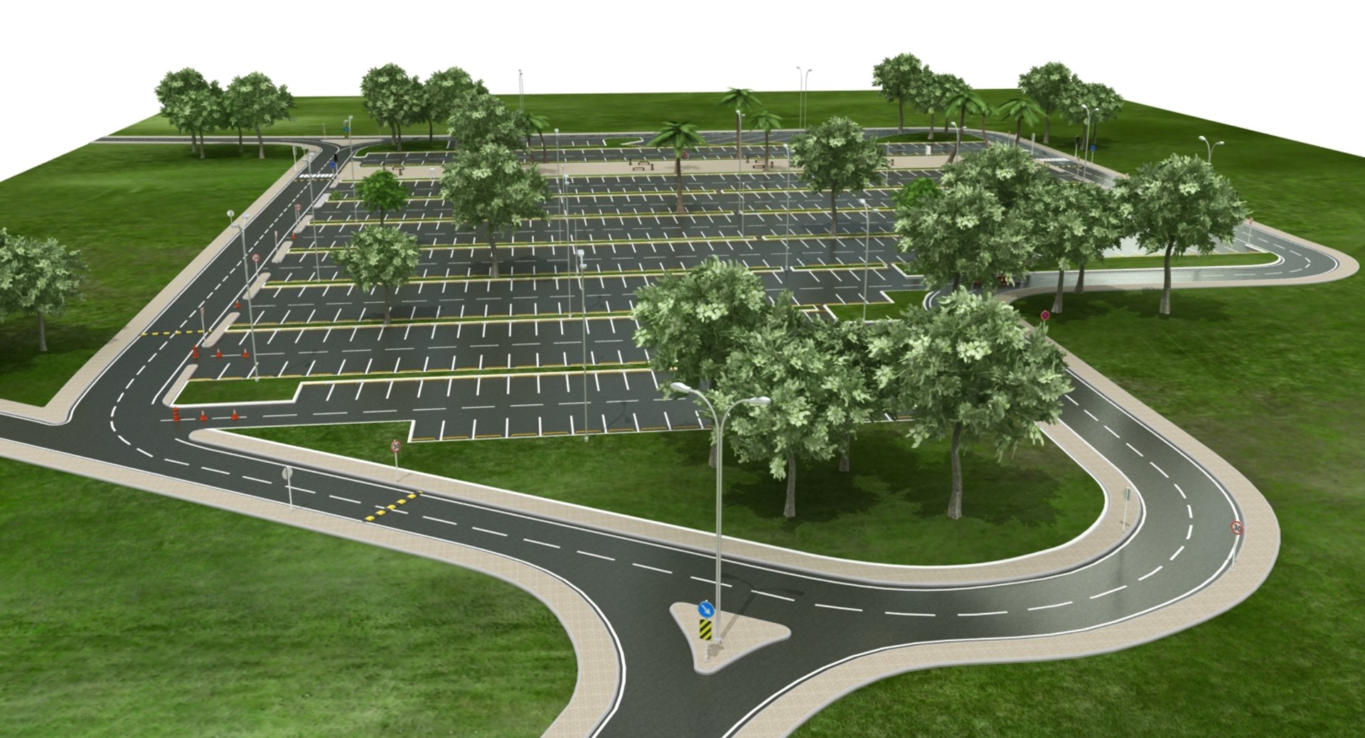 3D Model Car Park - TurboSquid 1337826