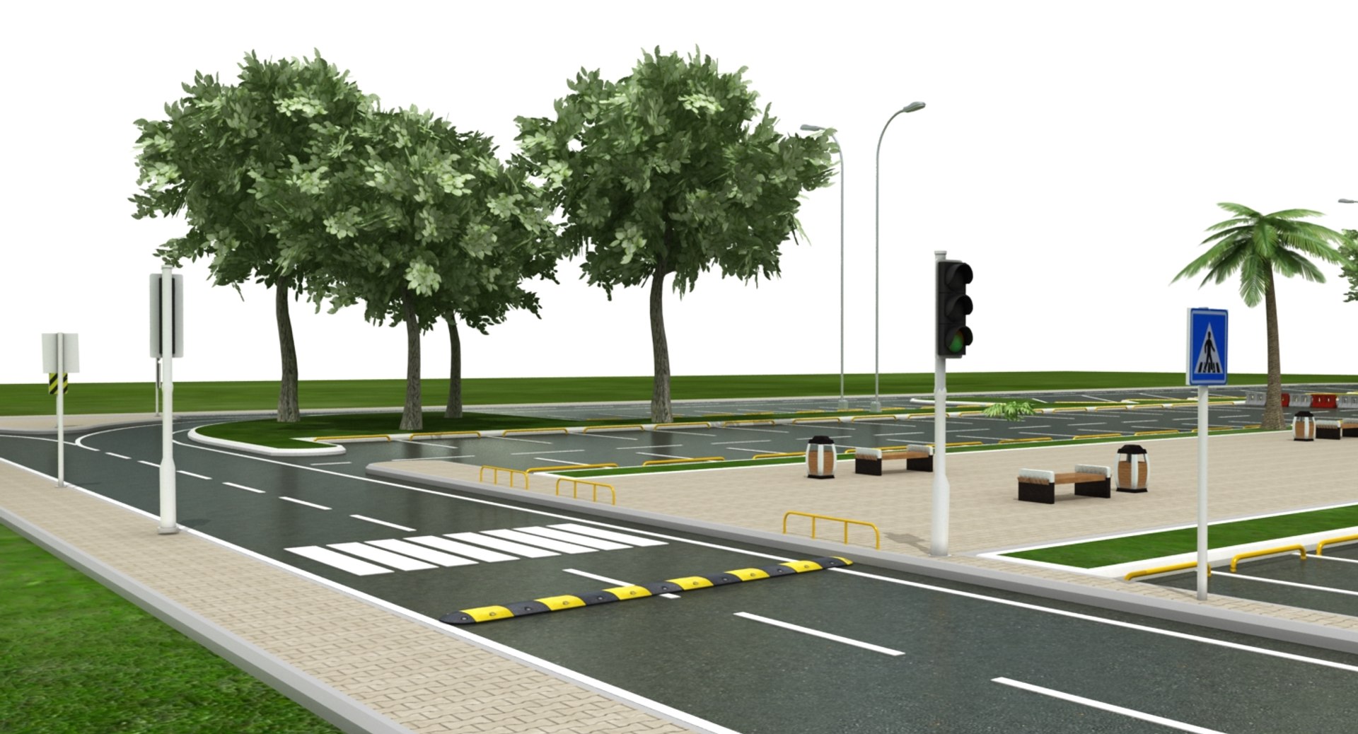 3D Model Car Park - TurboSquid 1337826