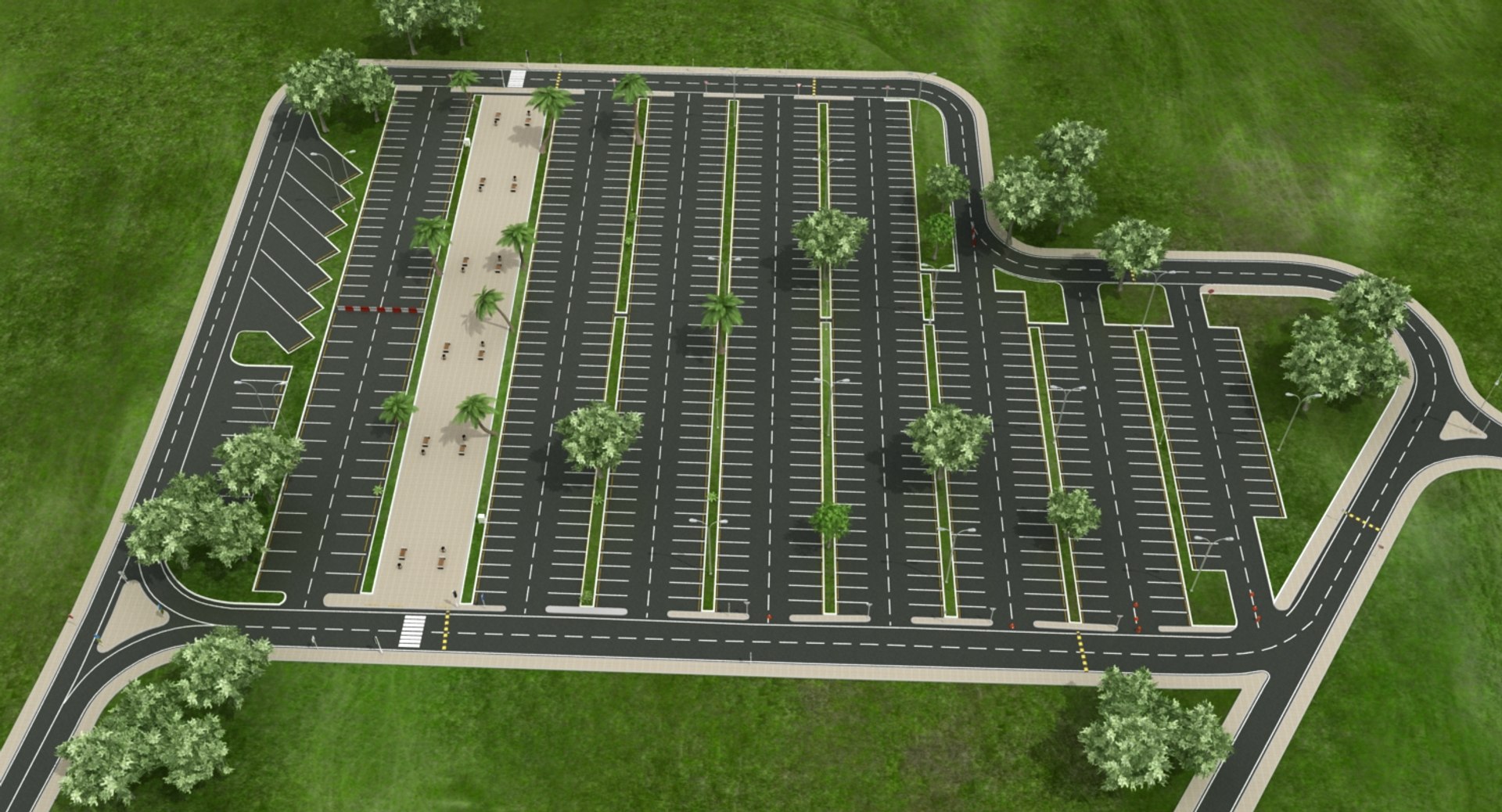 3D Model Car Park - TurboSquid 1337826