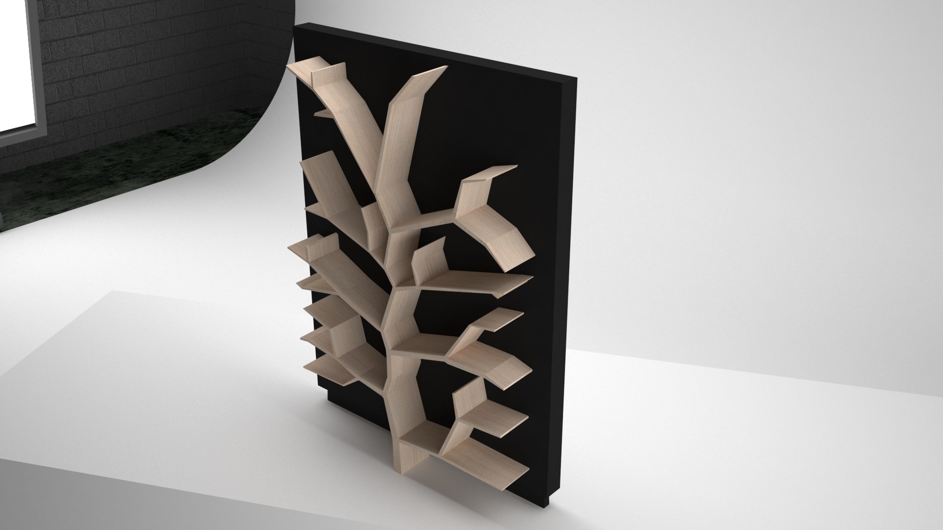 3D Tree Shaped Bookshelf Shelf Model - TurboSquid 1656885