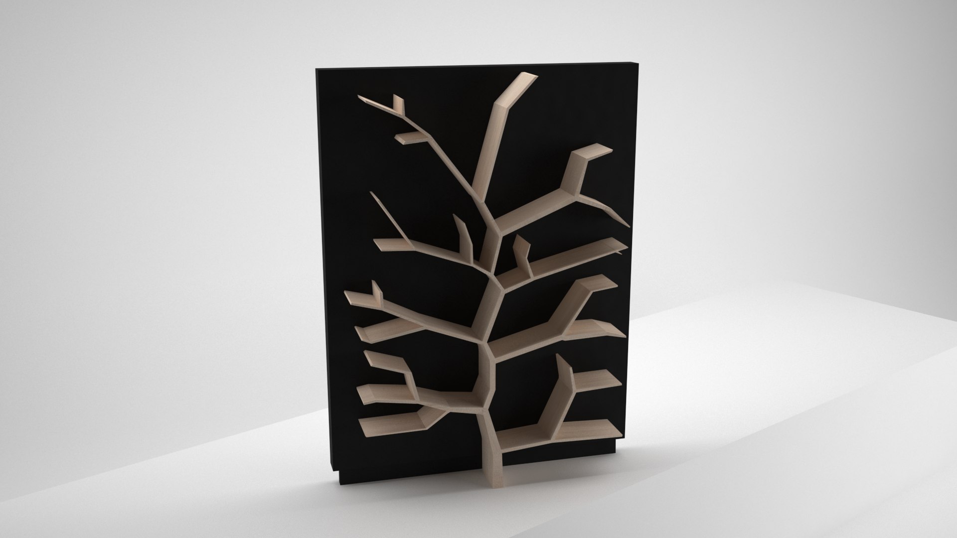 3D Tree Shaped Bookshelf Shelf Model - TurboSquid 1656885