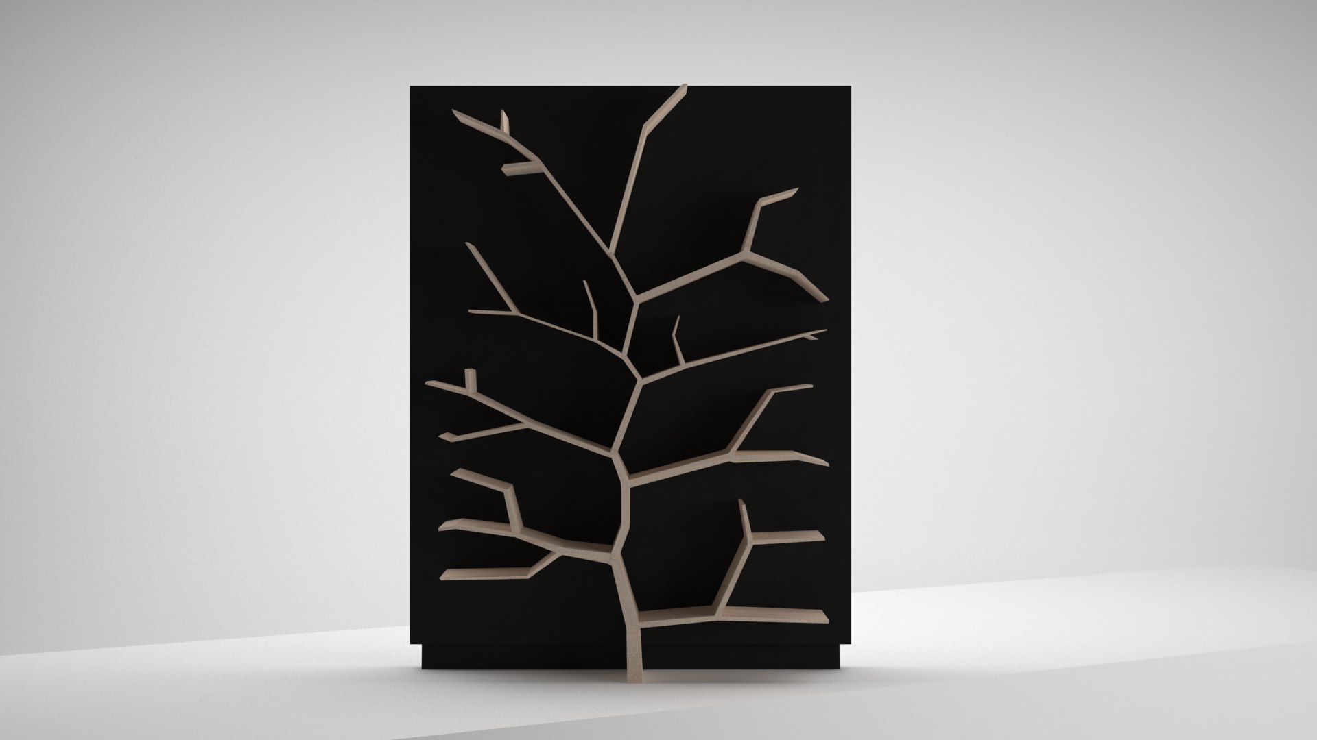 3D Tree Shaped Bookshelf Shelf Model - TurboSquid 1656885