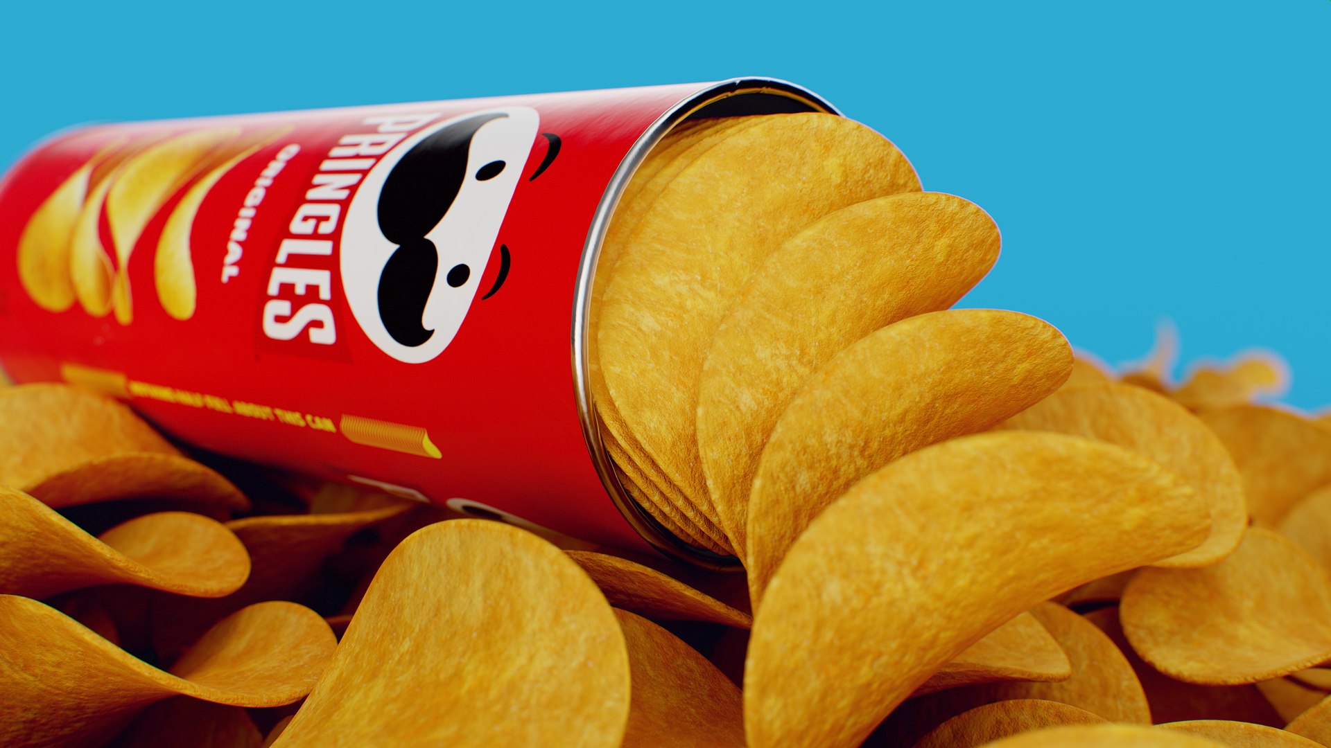 3D Pringles Original Model - TurboSquid 2301482