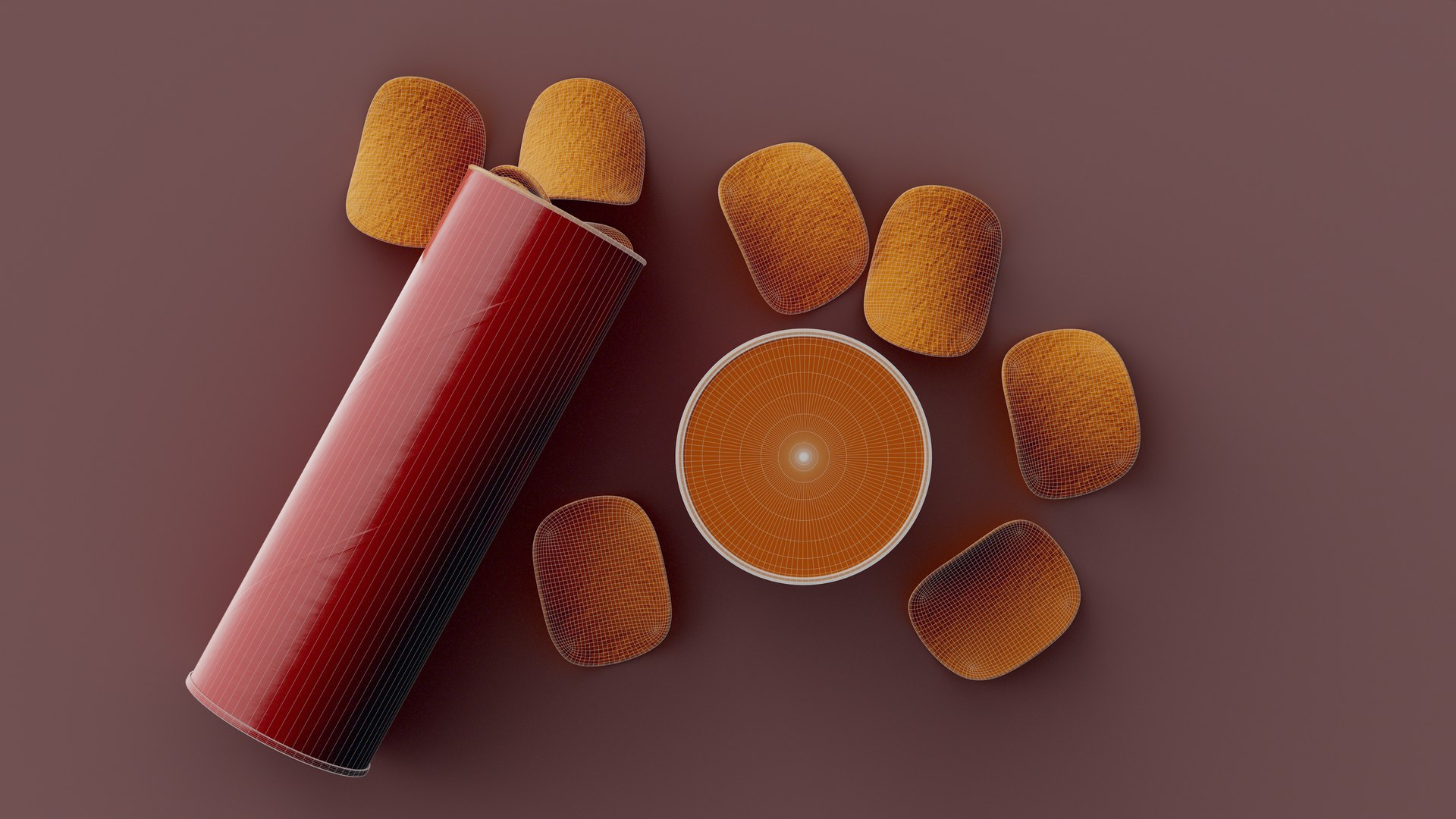 3D Pringles Original Model - TurboSquid 2301482