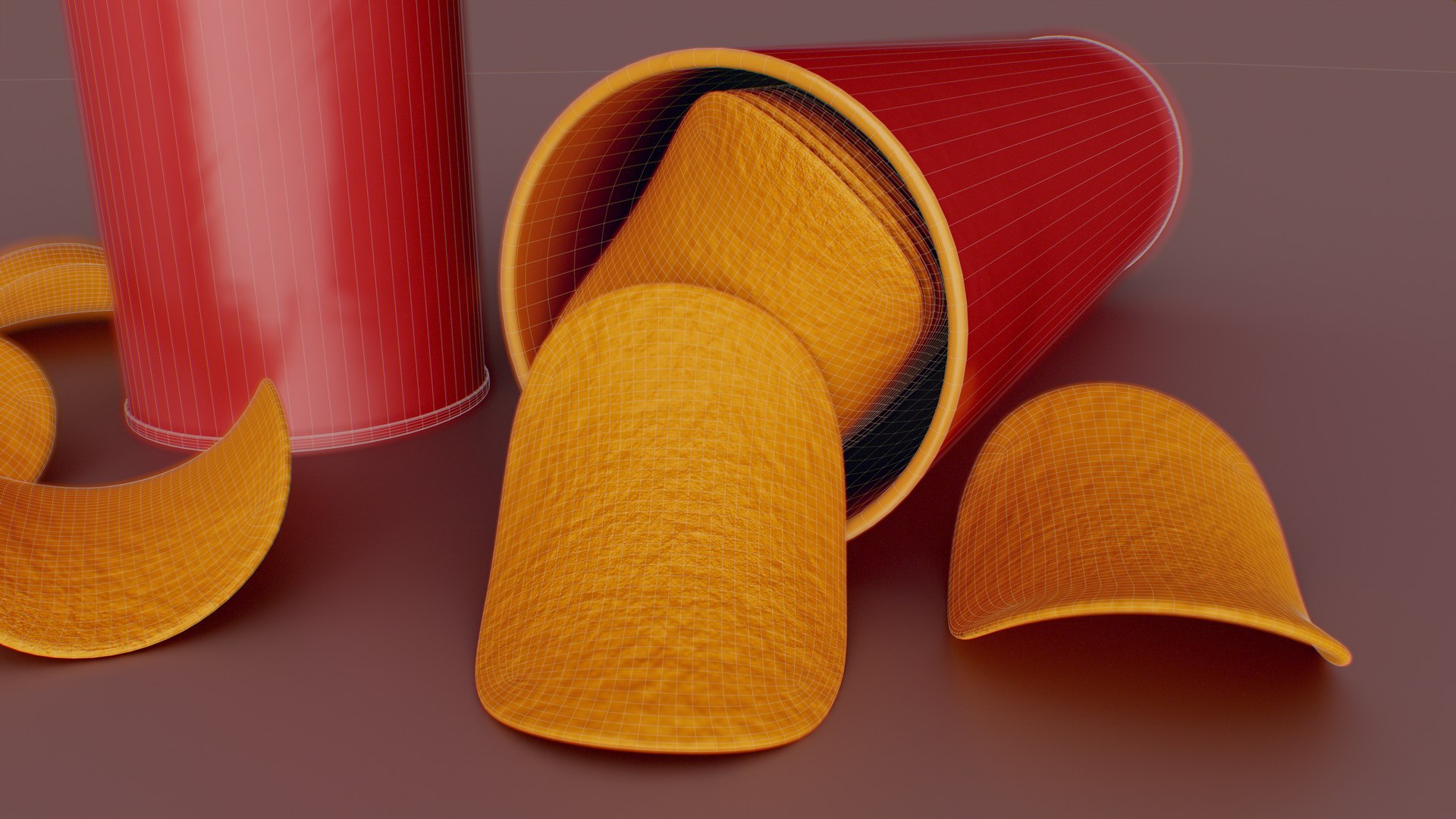 3D Pringles Original Model - TurboSquid 2301482