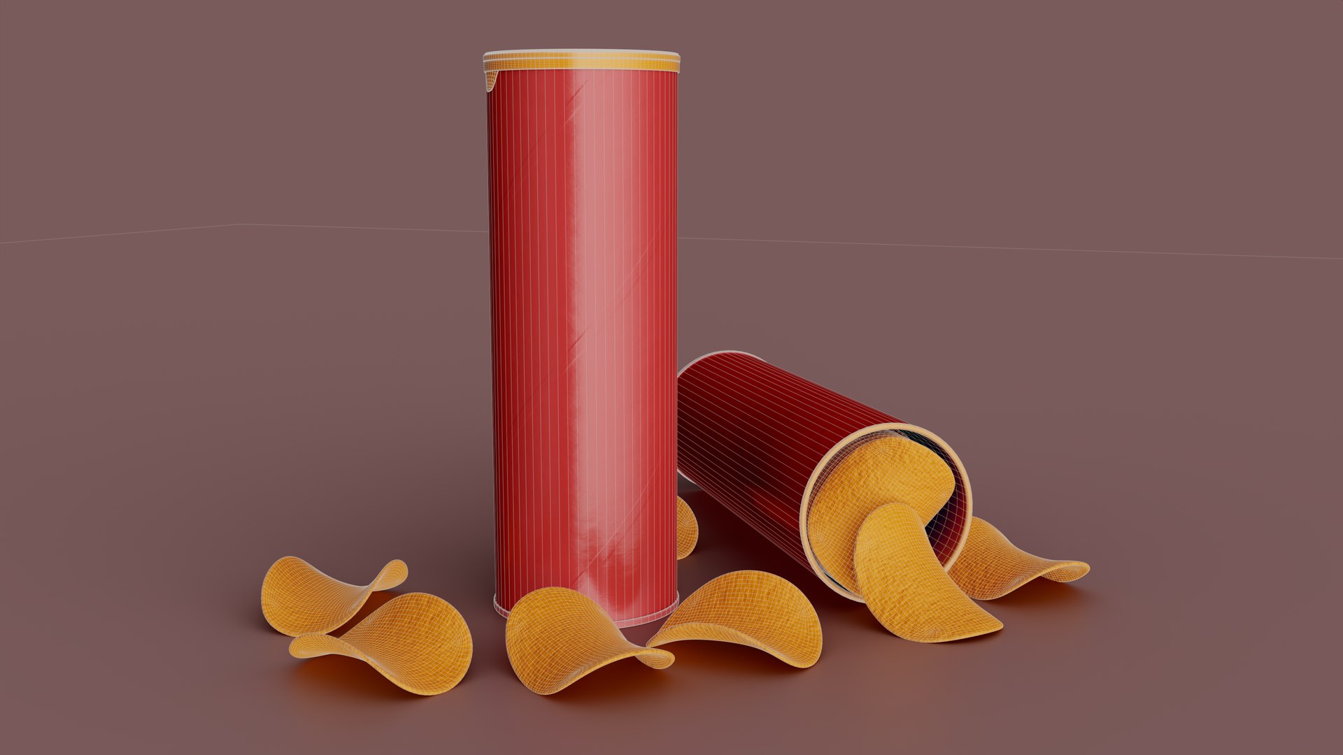 3D Pringles Original Model - TurboSquid 2301482
