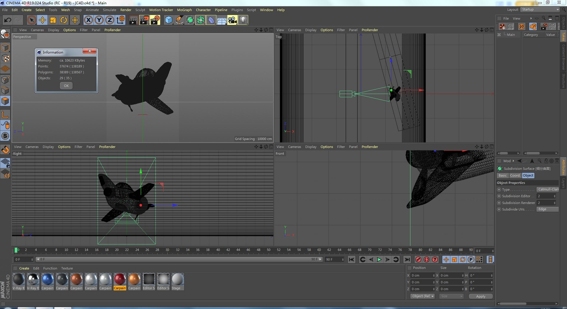 C4D Cartoon Red Propeller 3D - TurboSquid 2101847
