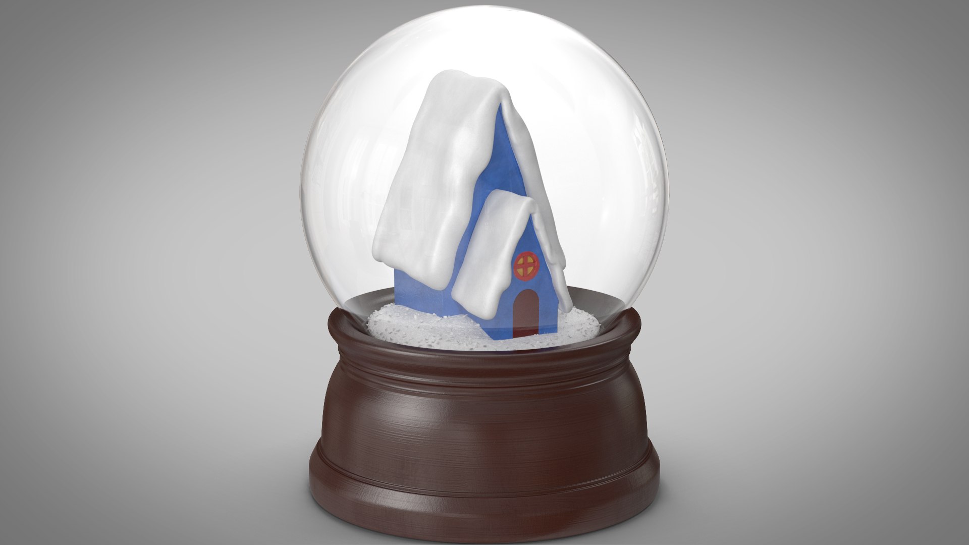 Snow globe house 3D model - TurboSquid 1539281