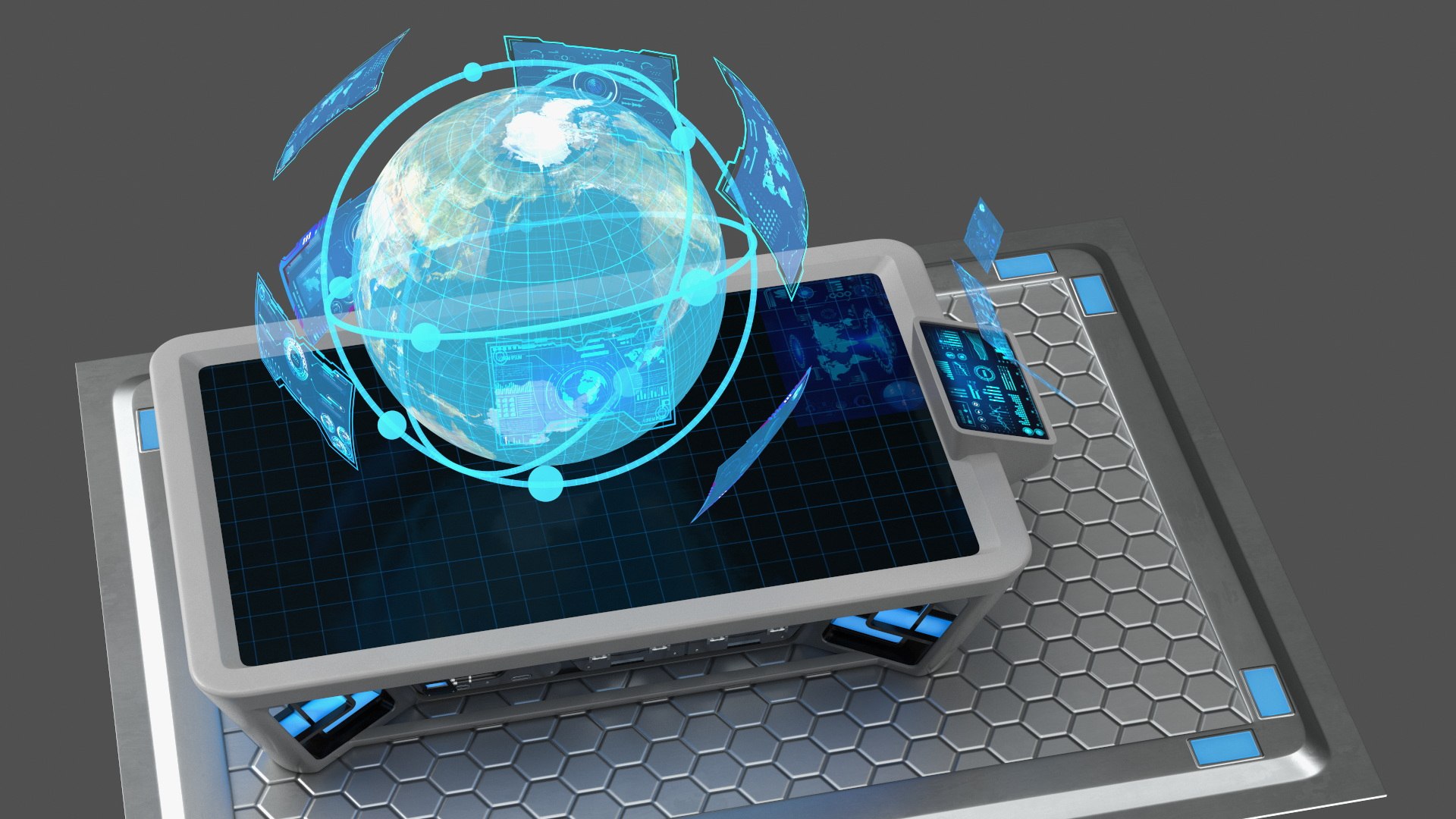 Planetary Holo Globe 3D Model - TurboSquid 2292240