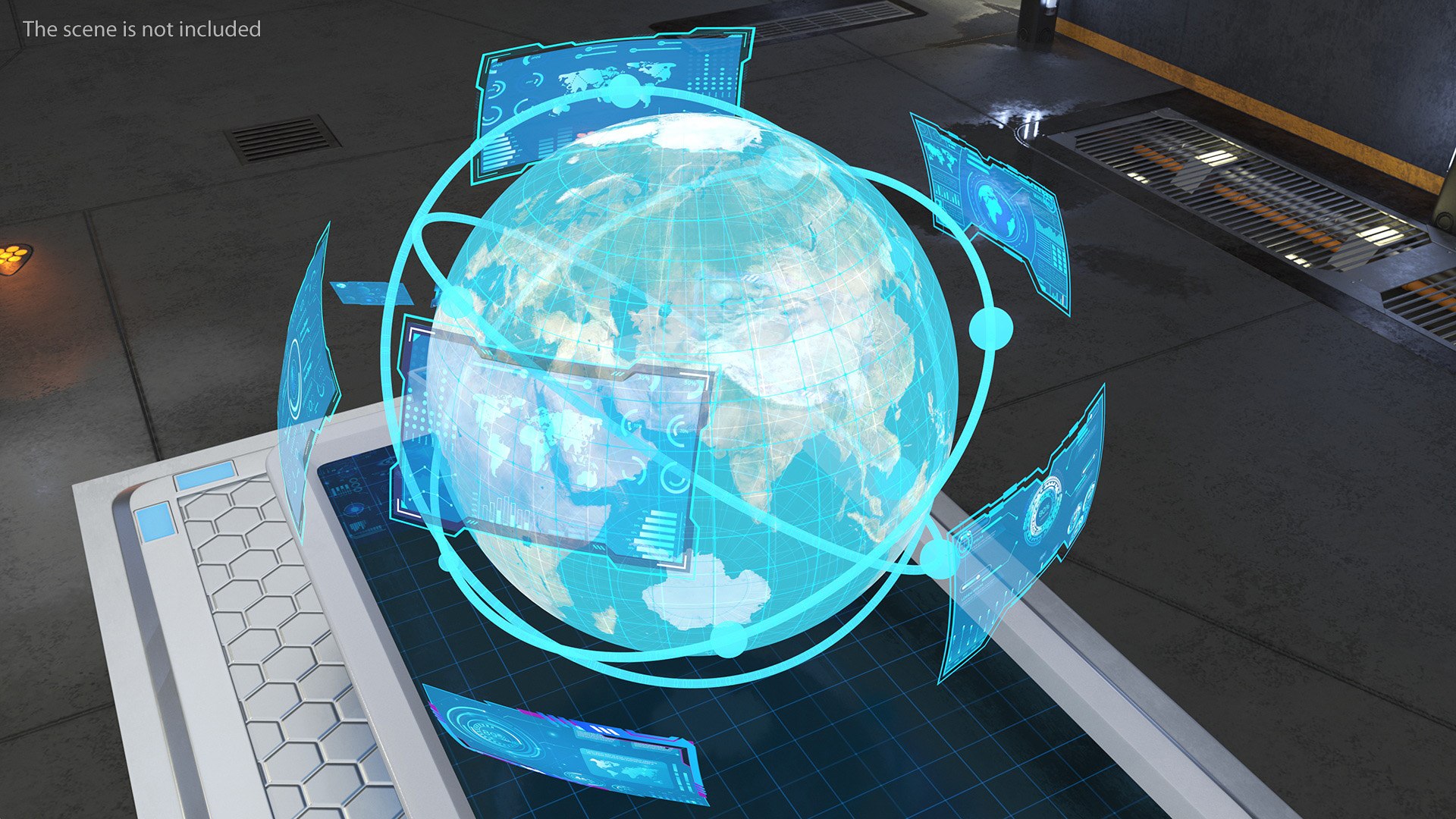 Planetary Holo Globe 3D Model - TurboSquid 2292240