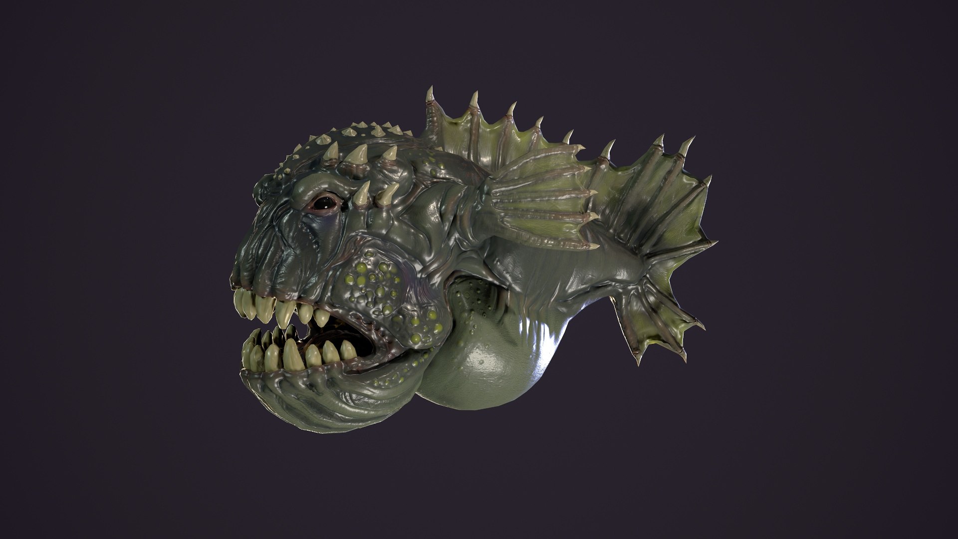 Fish Monster - Gloth Model - TurboSquid 1861959