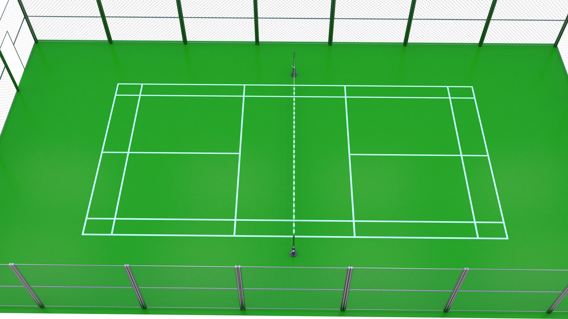 Badminton Court 2 3D Model - TurboSquid 1729304