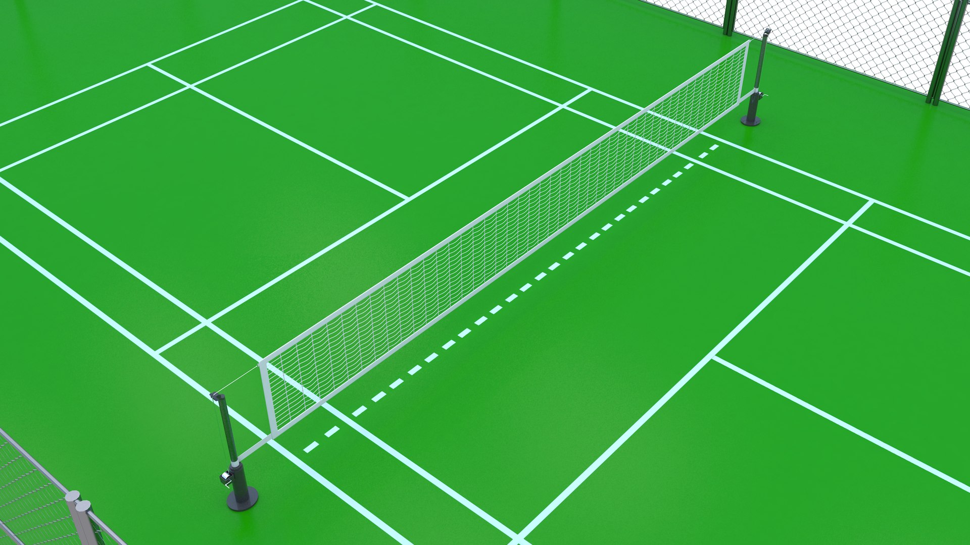 Badminton Court 2 3D Model - TurboSquid 1729304