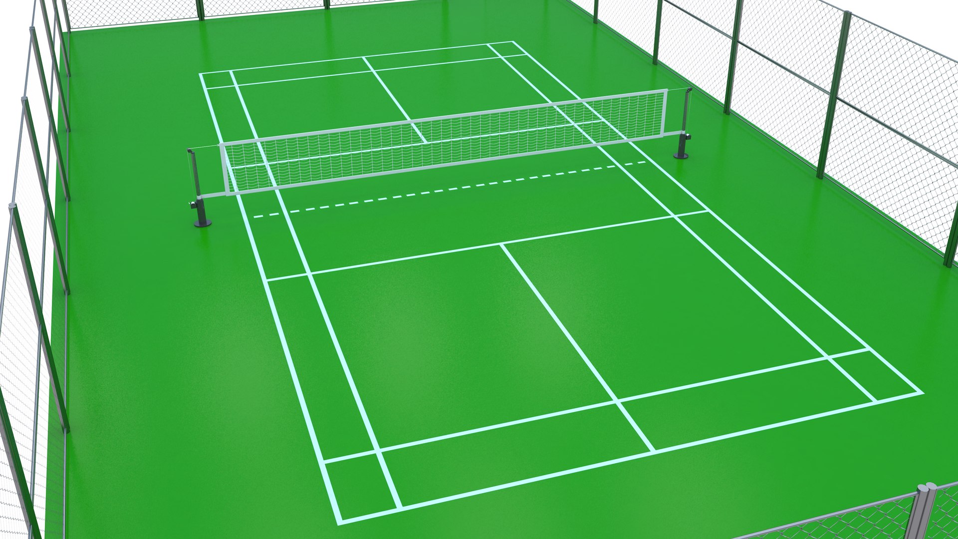 Badminton Court 2 3D Model - TurboSquid 1729304