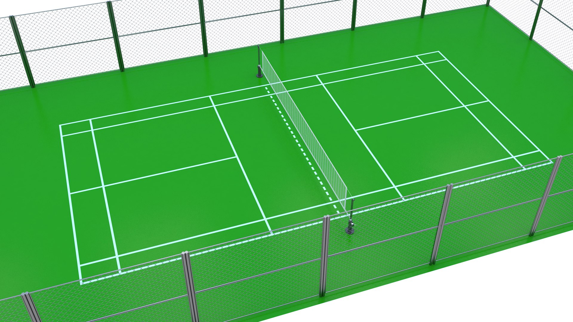 Badminton Court 2 3D Model - TurboSquid 1729304