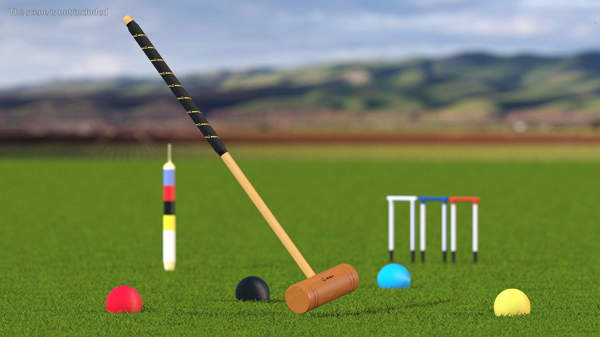 Croquet Bat 3D Model - TurboSquid 2184174