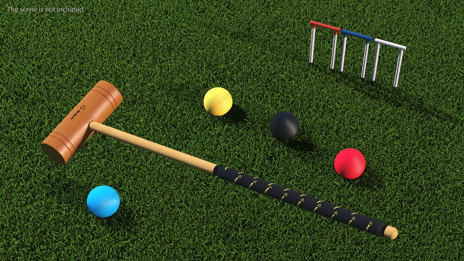 Croquet Bat 3D Model - TurboSquid 2184174