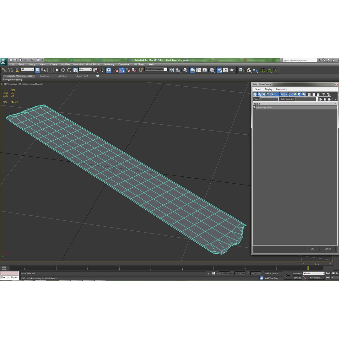 Duct Tape Strip 3d Model