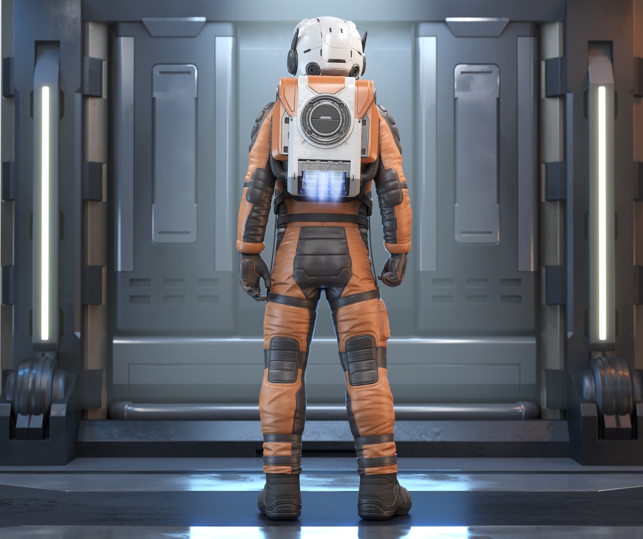 3D Sci-Fi Astronaut Game Ready Character - TurboSquid 2124965