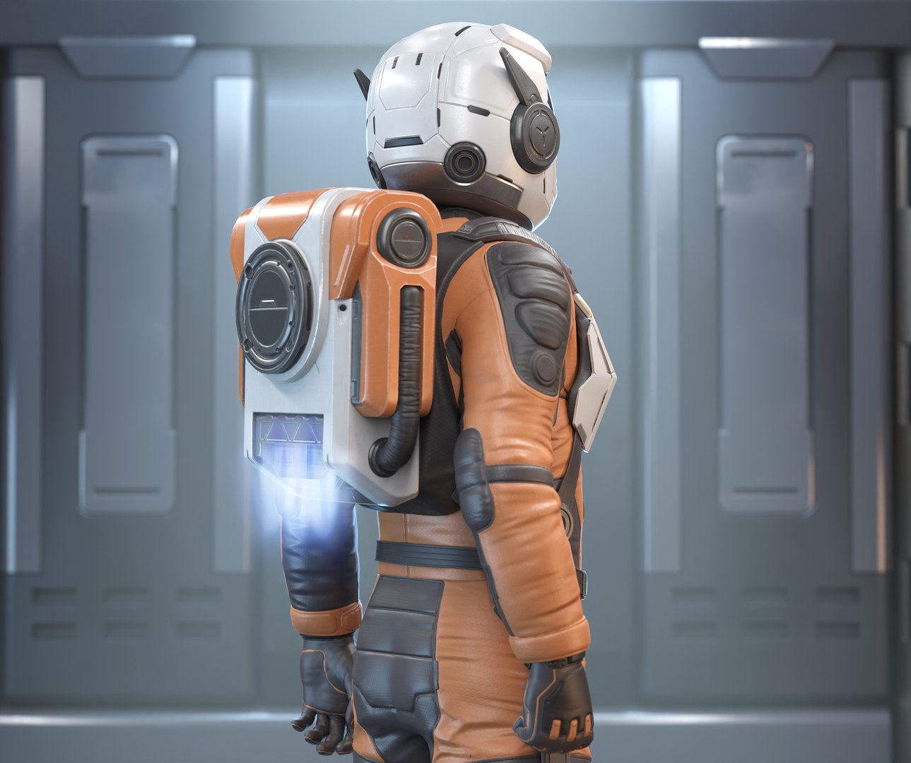 3D Sci-Fi Astronaut Game Ready Character - TurboSquid 2124965